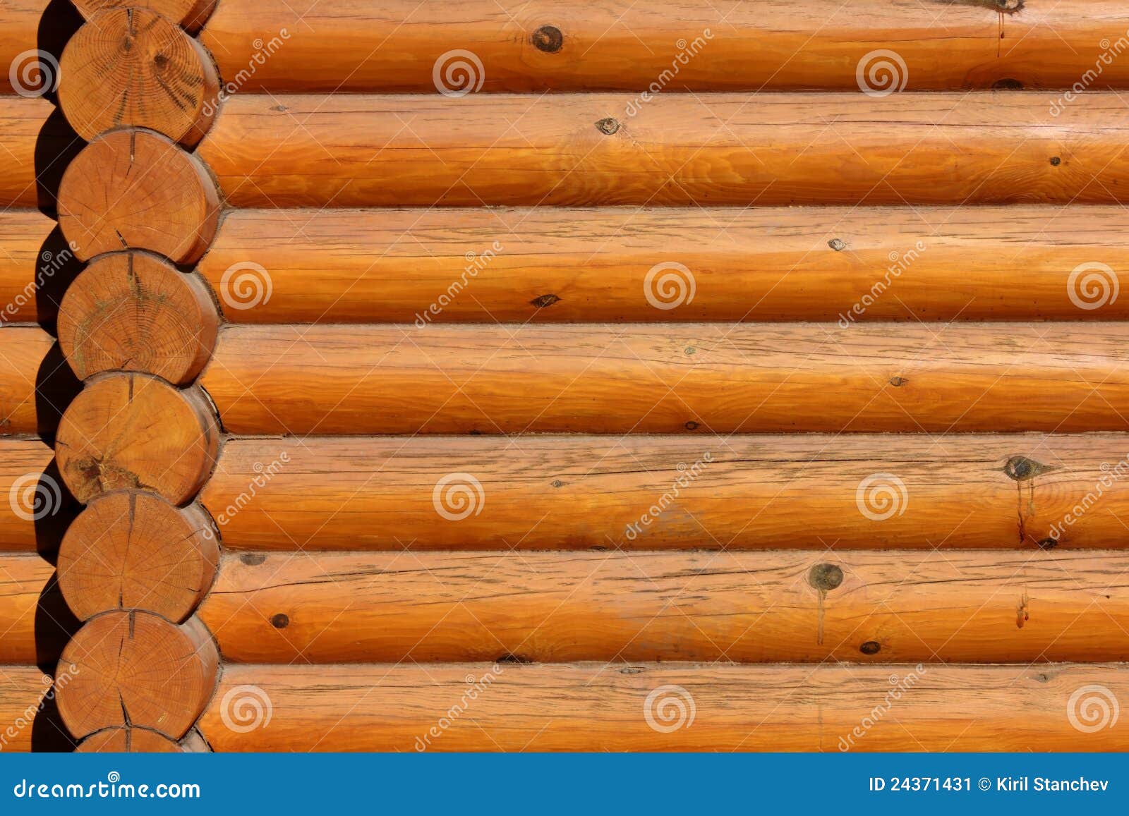 Wooden Logs Wall Background Stock Image - Image of timber, texture ...