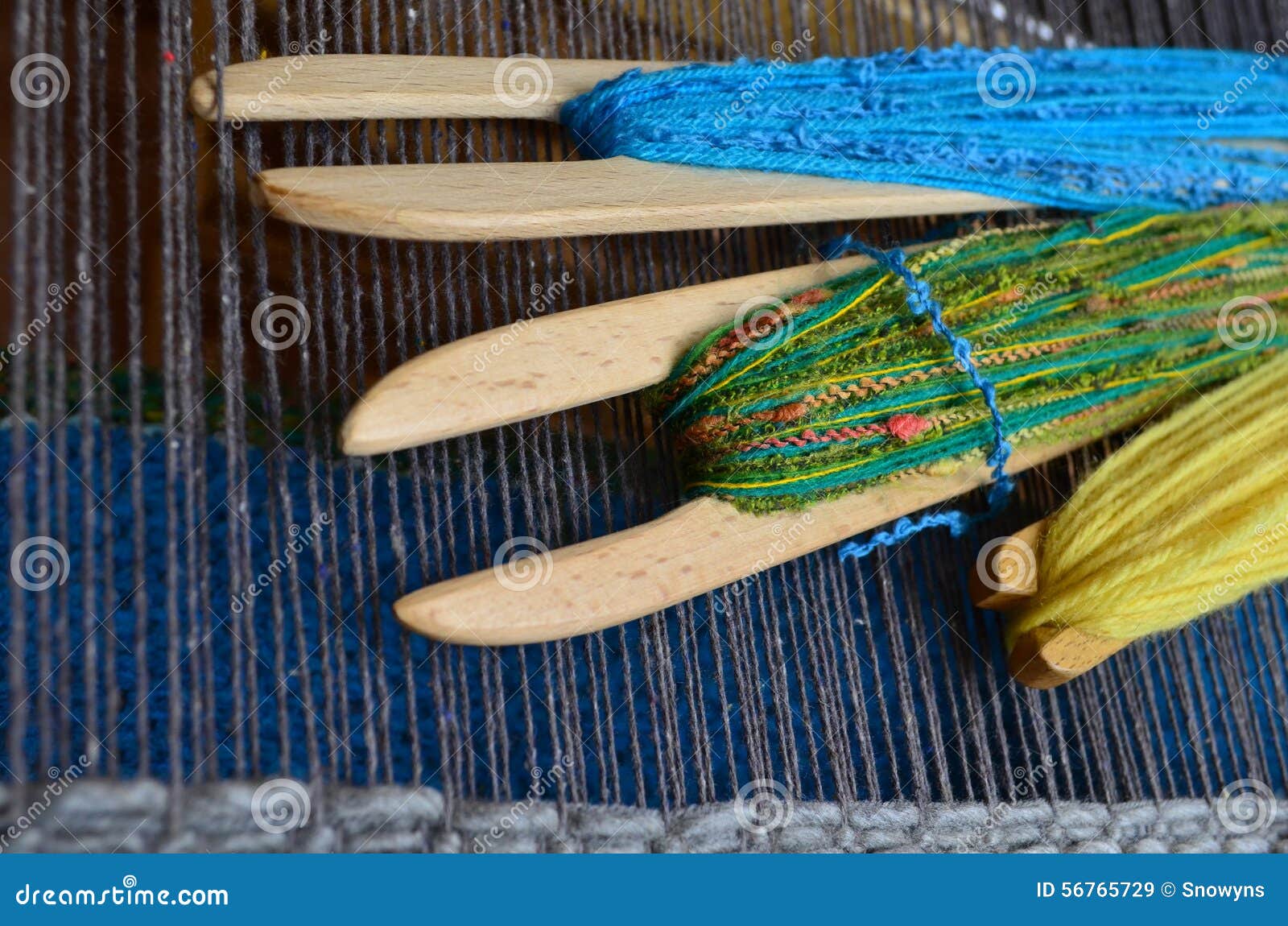 Wooden loom tools stock image. Image of traditional, material - 56765729