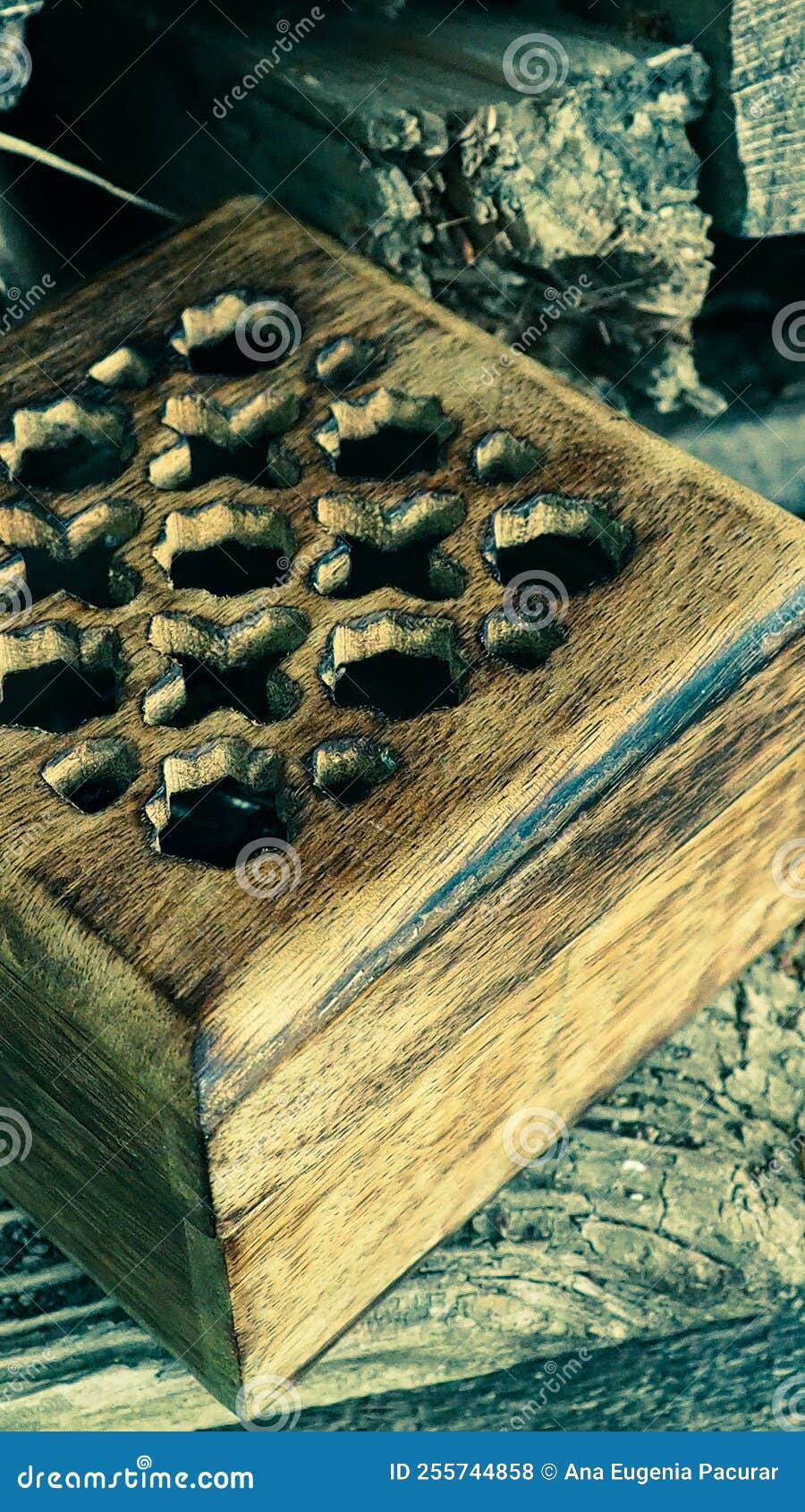 Wooden Magic Box for Hidden Items and Crystals Stock Photo - Image of ...