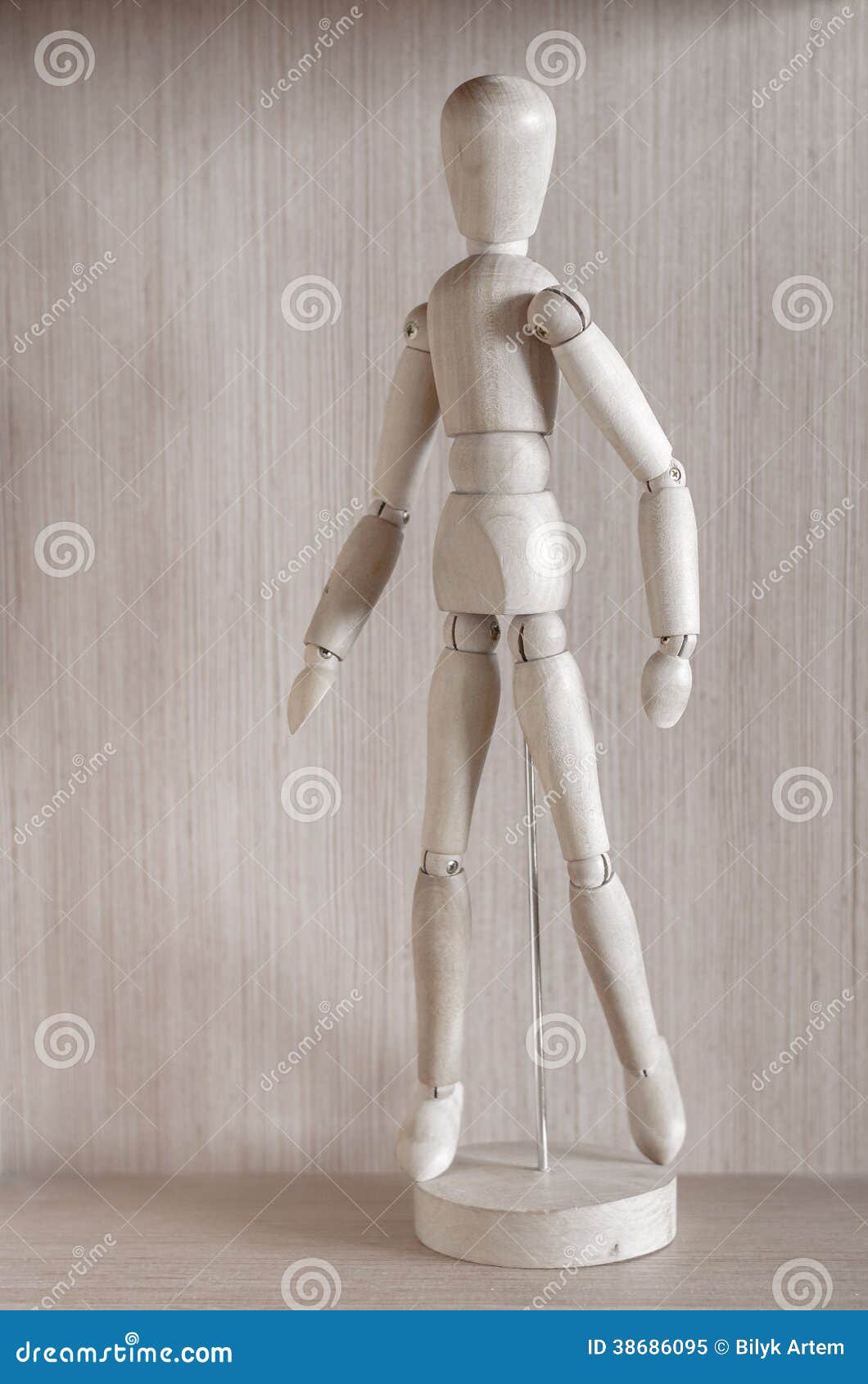 Wooden man. stock image. Image of wood, action, artificial - 38686095