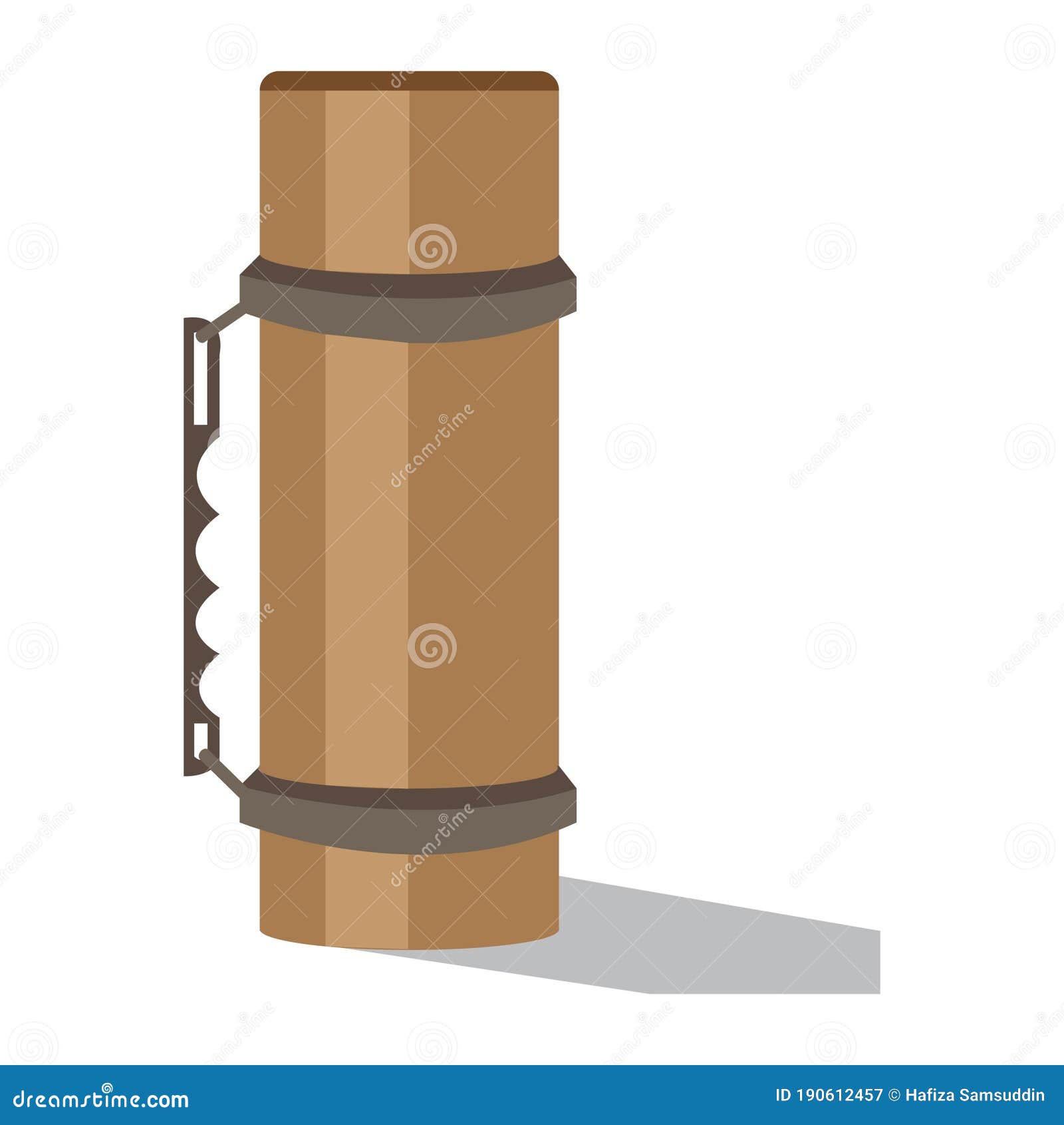 Wooden Map Holder. Vector Illustration Decorative Design Stock Vector ...