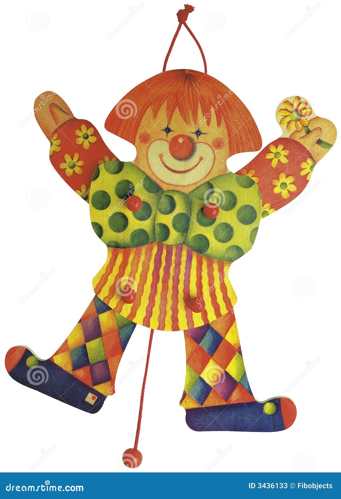 Wooden Marionette stock image. Image of colourful, wooden - 3436133