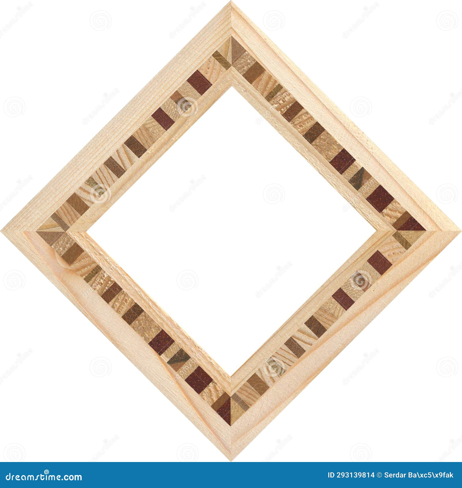 Wooden Marquetry Frame, Wooden Frame Made Of A Combination Of Different ...
