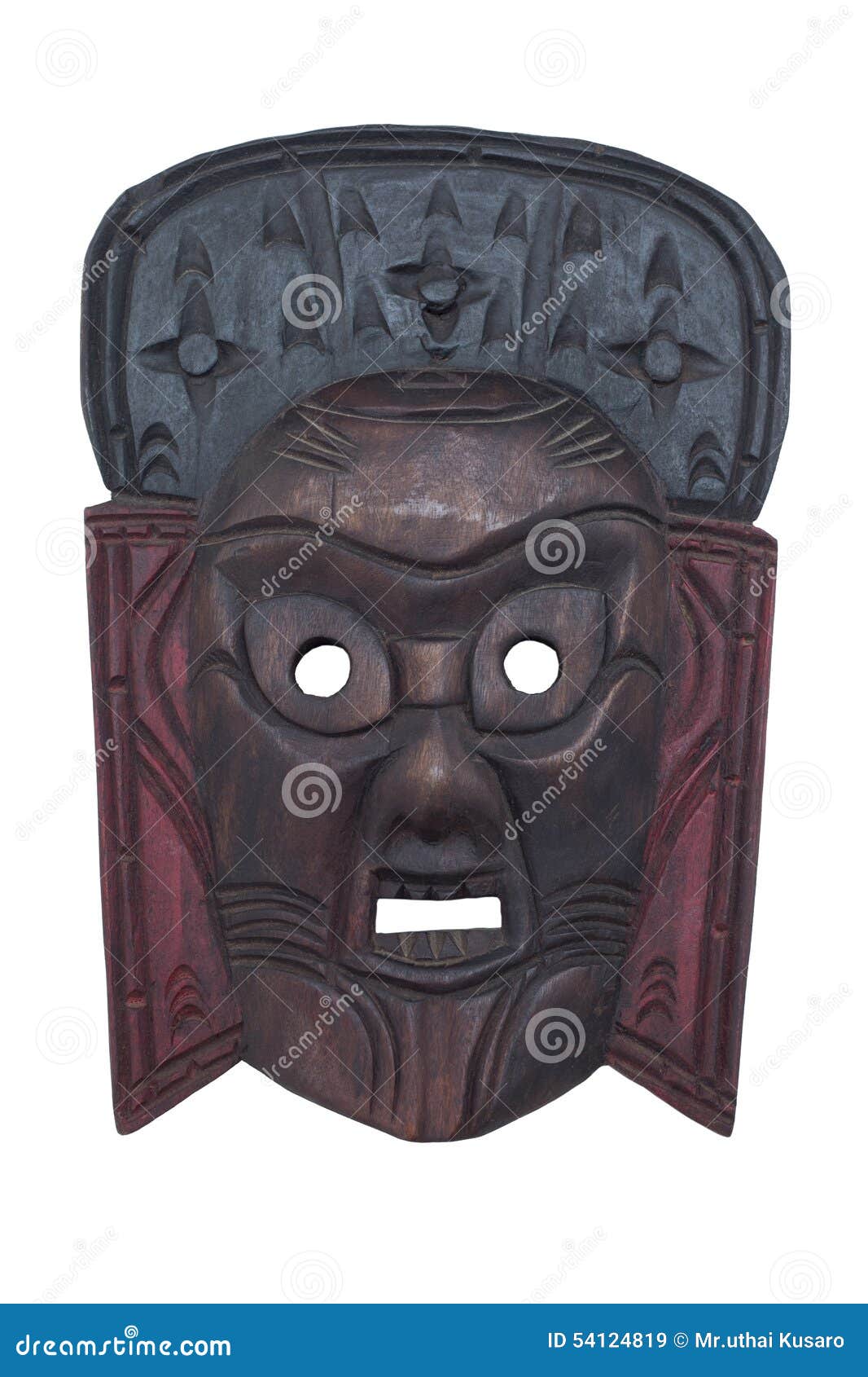 Wooden mask stock image. Image of asia, product, wood - 54124819