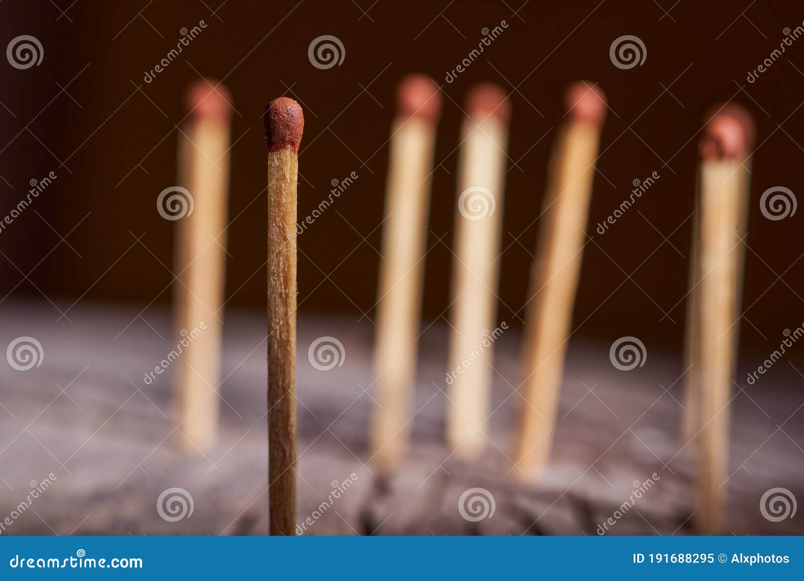 Wooden Matches are on the Wooden Frame. Concept Photo Stock Image ...