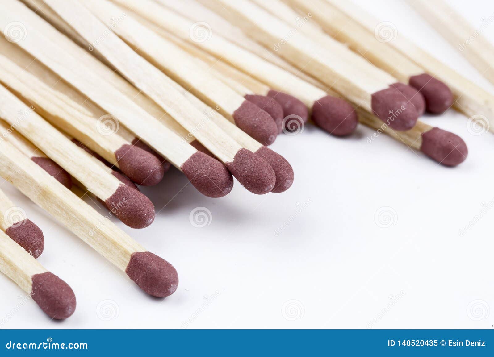 Wooden Matches Isolated on a White Background Stock Image - Image of ...