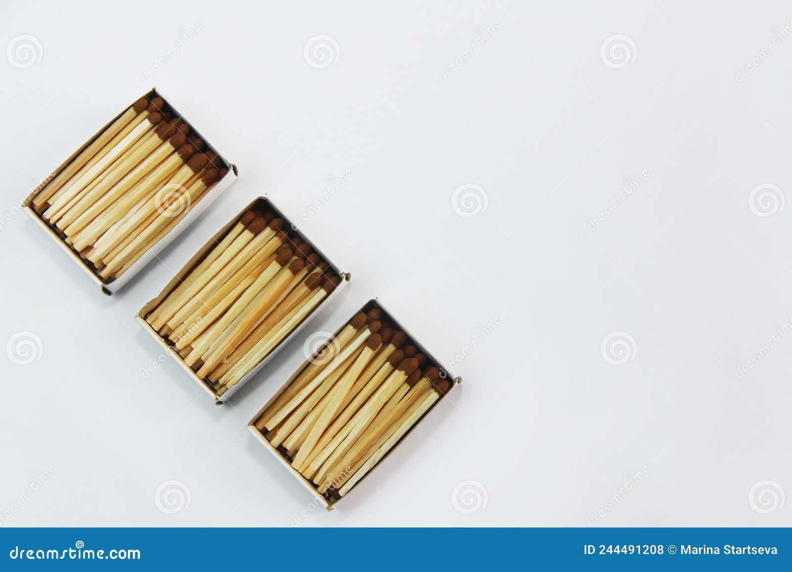Wooden Matches for Lighting in a Cardboard Box Stock Photo - Image of ...
