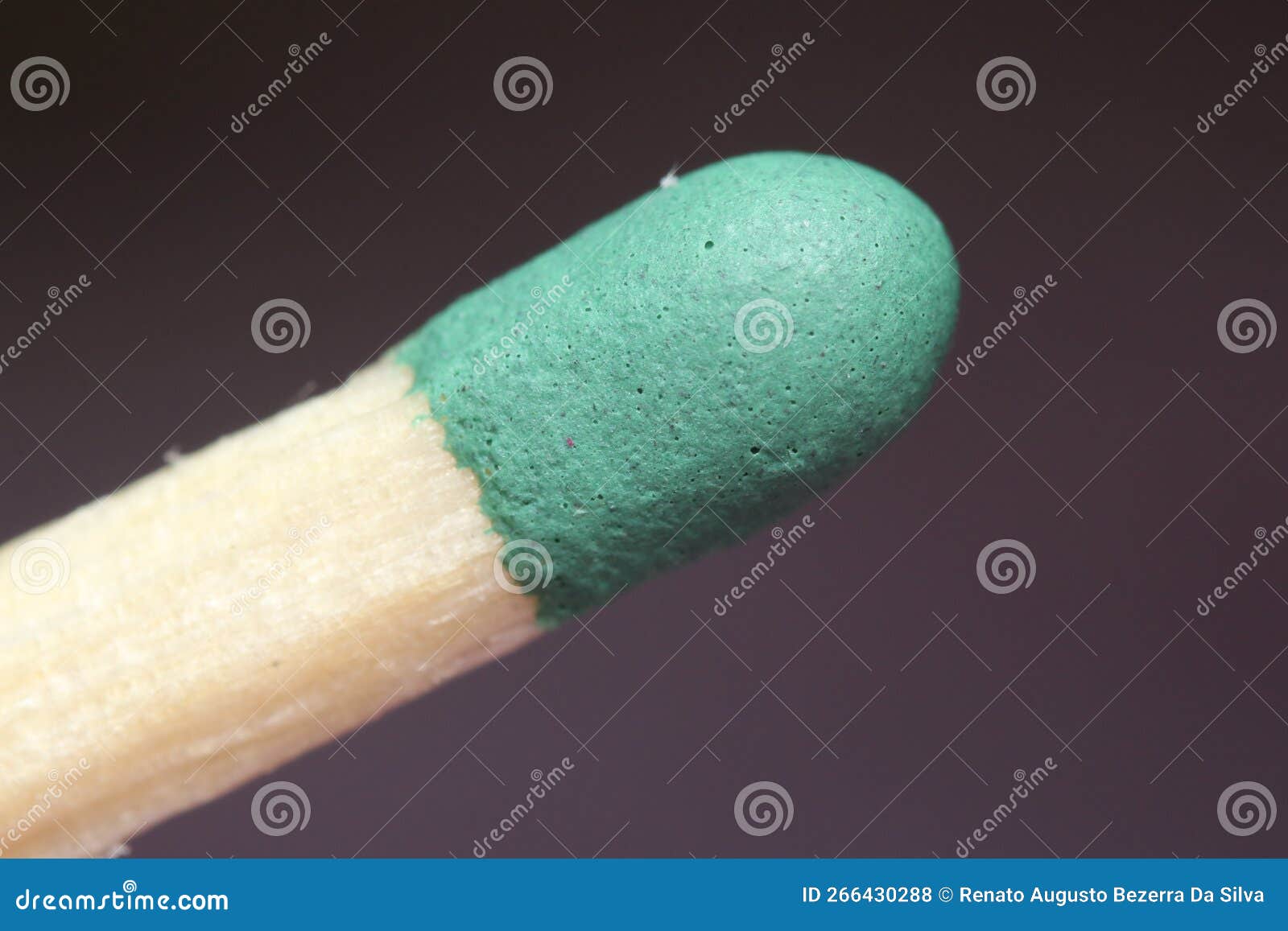 Wooden Matchstick with Green Head Stock Photo - Image of green, tool ...