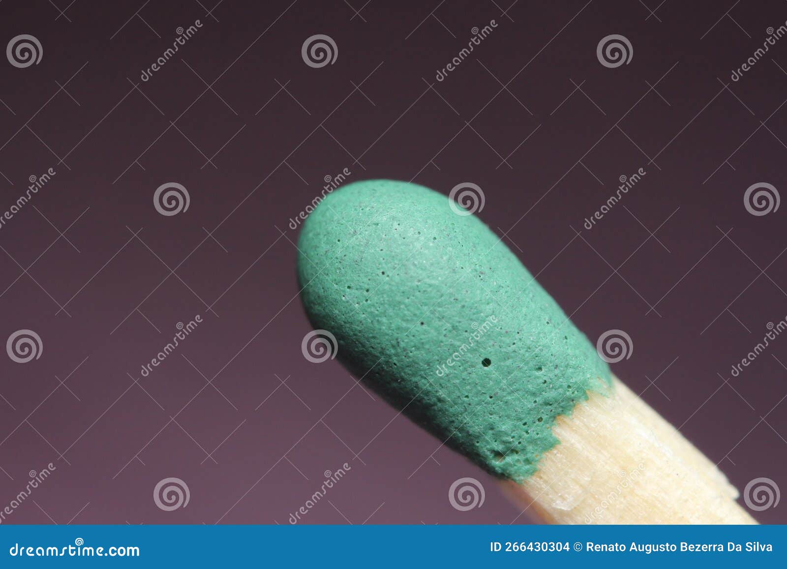 Wooden Matchstick with Green Head Stock Photo - Image of tool, macro ...