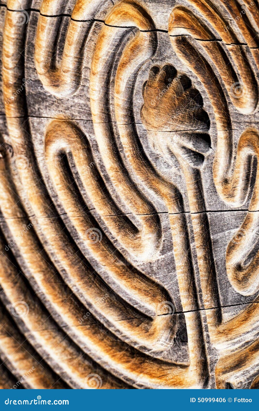Wooden maze stock photo. Image of curve, ancient, carving - 50999406