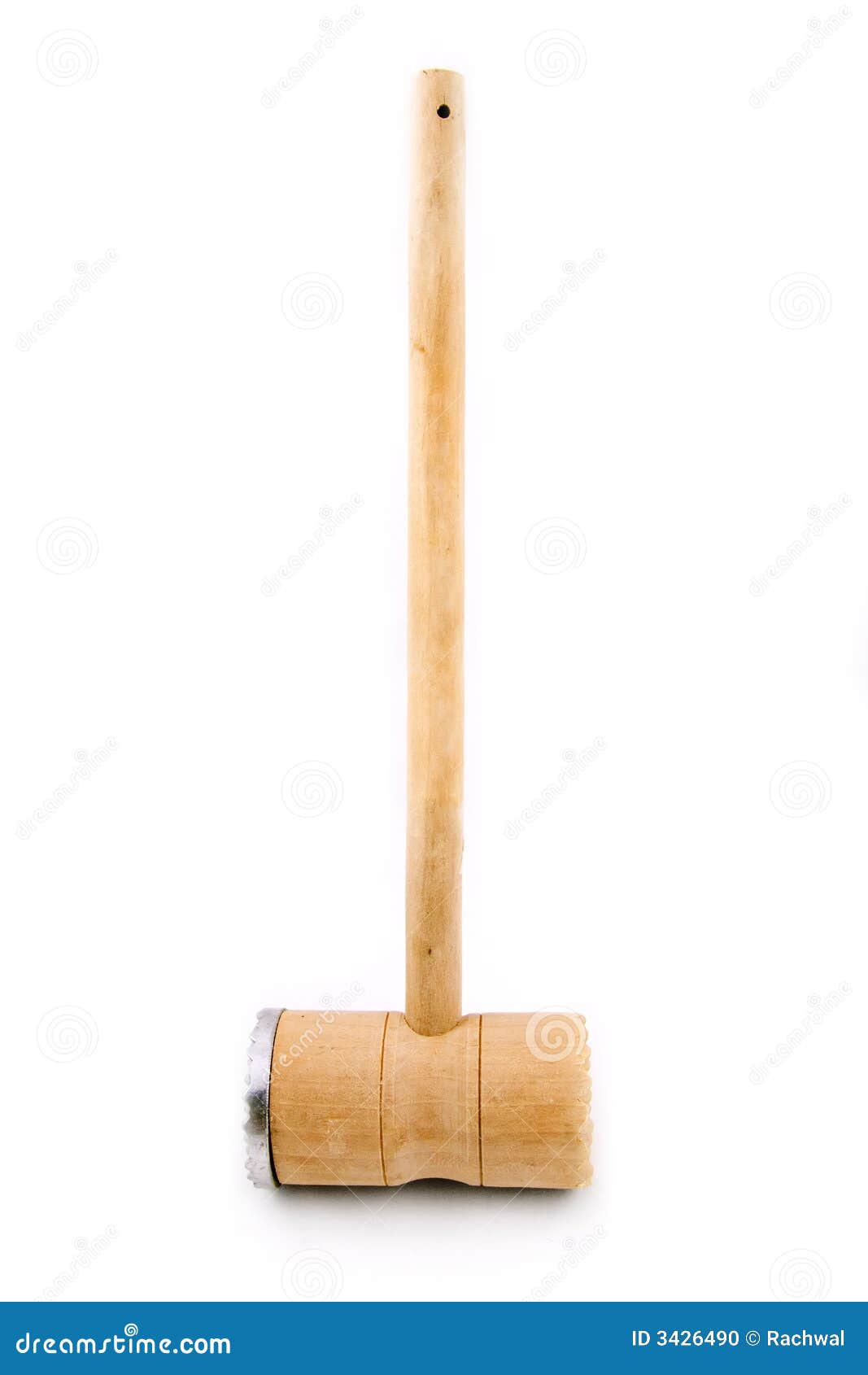 Wooden meat hammer stock photo. Image of tenderizer, tenderiser - 3426490