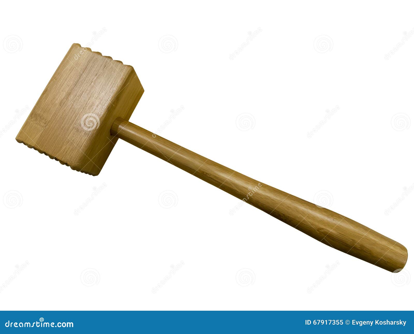 Wooden meat mallet stock image. Image of cook, cooking - 67917355