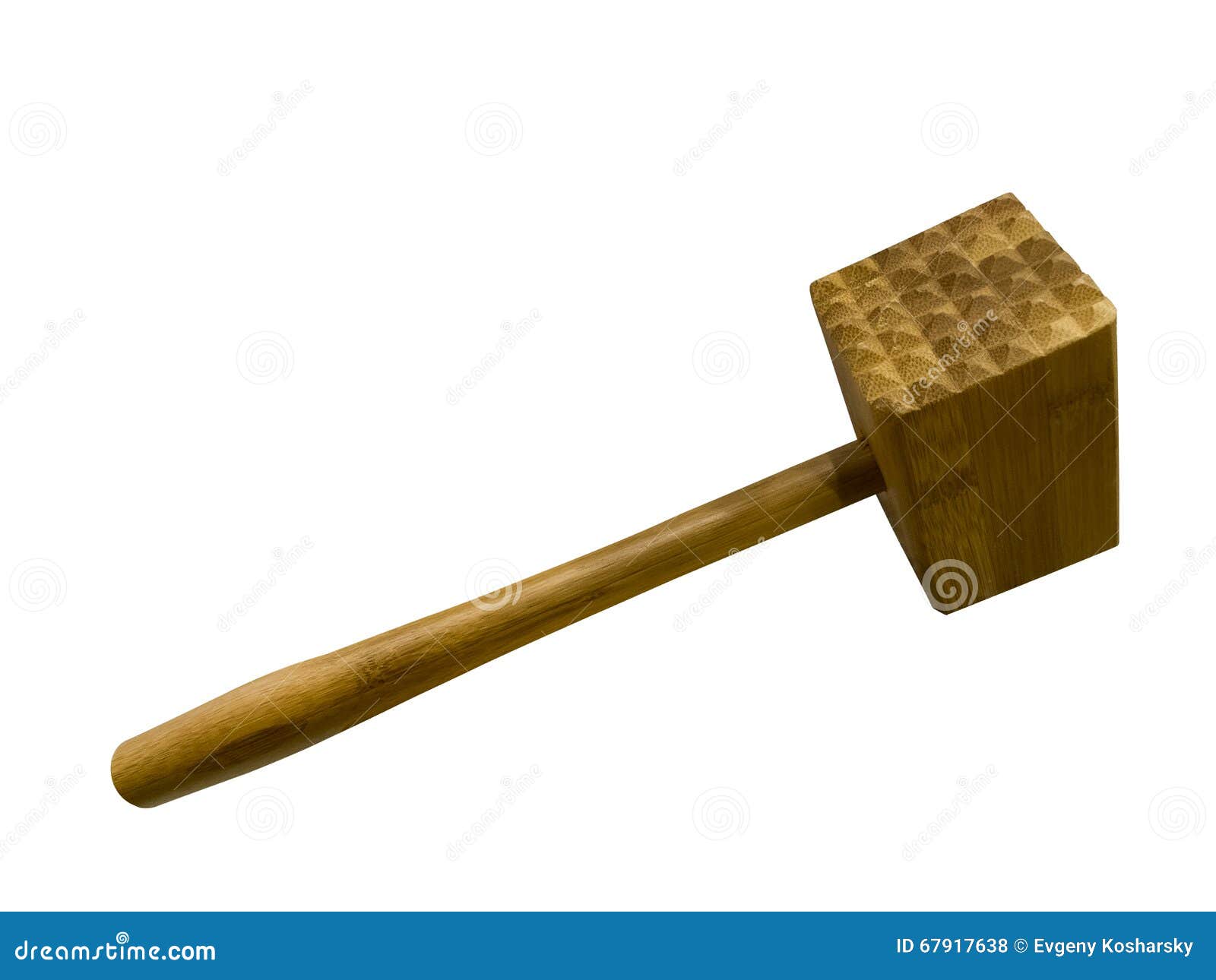 Wooden meat mallet stock photo. Image of cook, equipment - 67917638