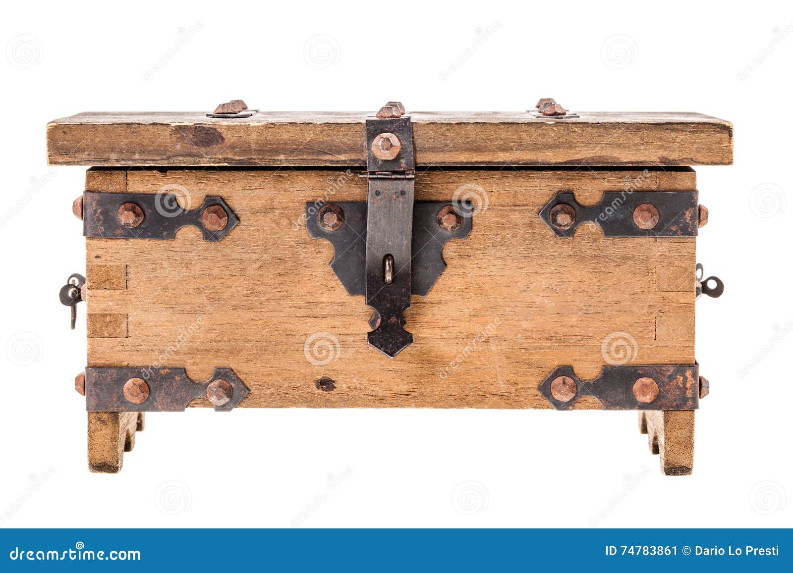 Wooden medieval coffer stock image. Image of hardwood - 74783861