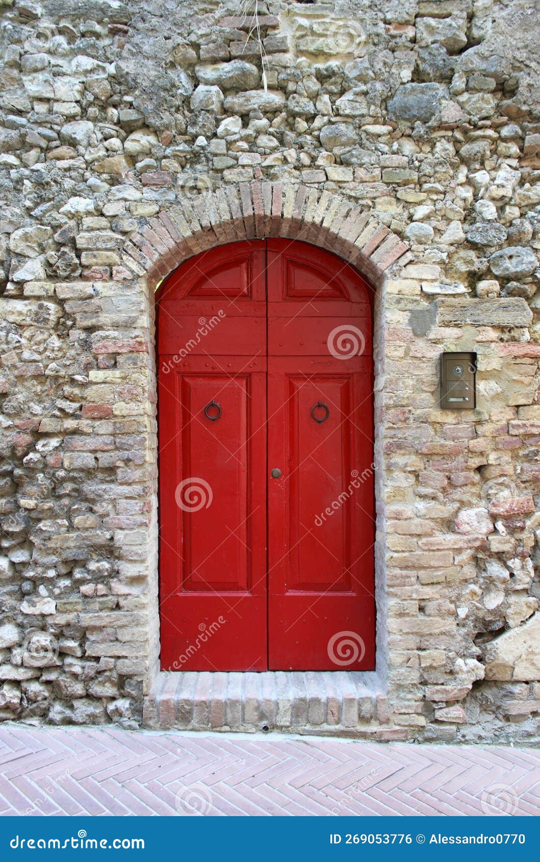 Wooden medieval style door stock photo. Image of arch - 269053776
