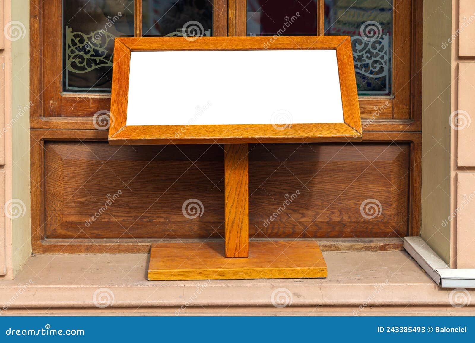 Meny Board Frame Restaurant Stock Image - Image of board, exterior ...