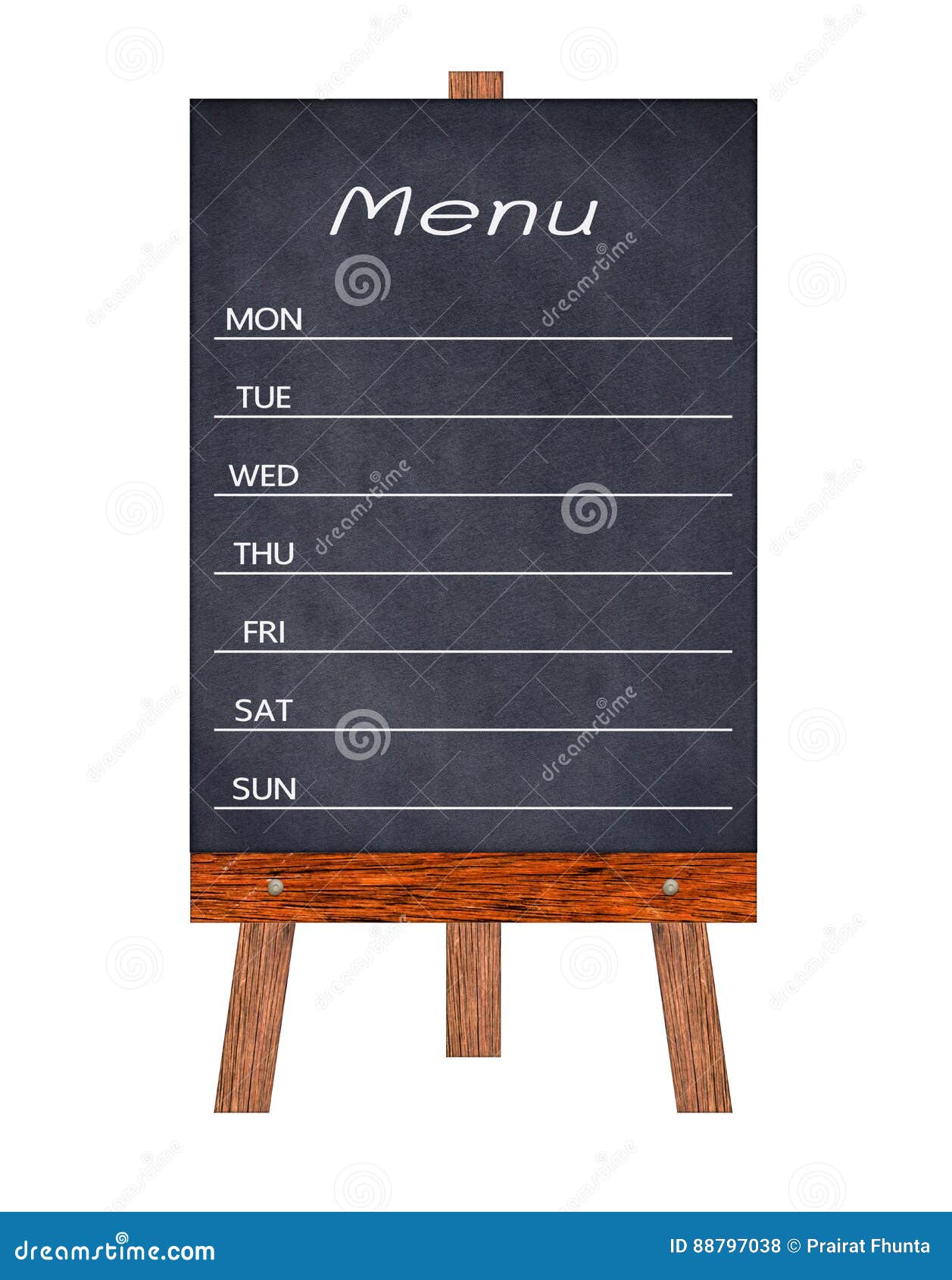 Wooden Menu Display Sign, A Frame Restaurant Message Board On Wooden ...
