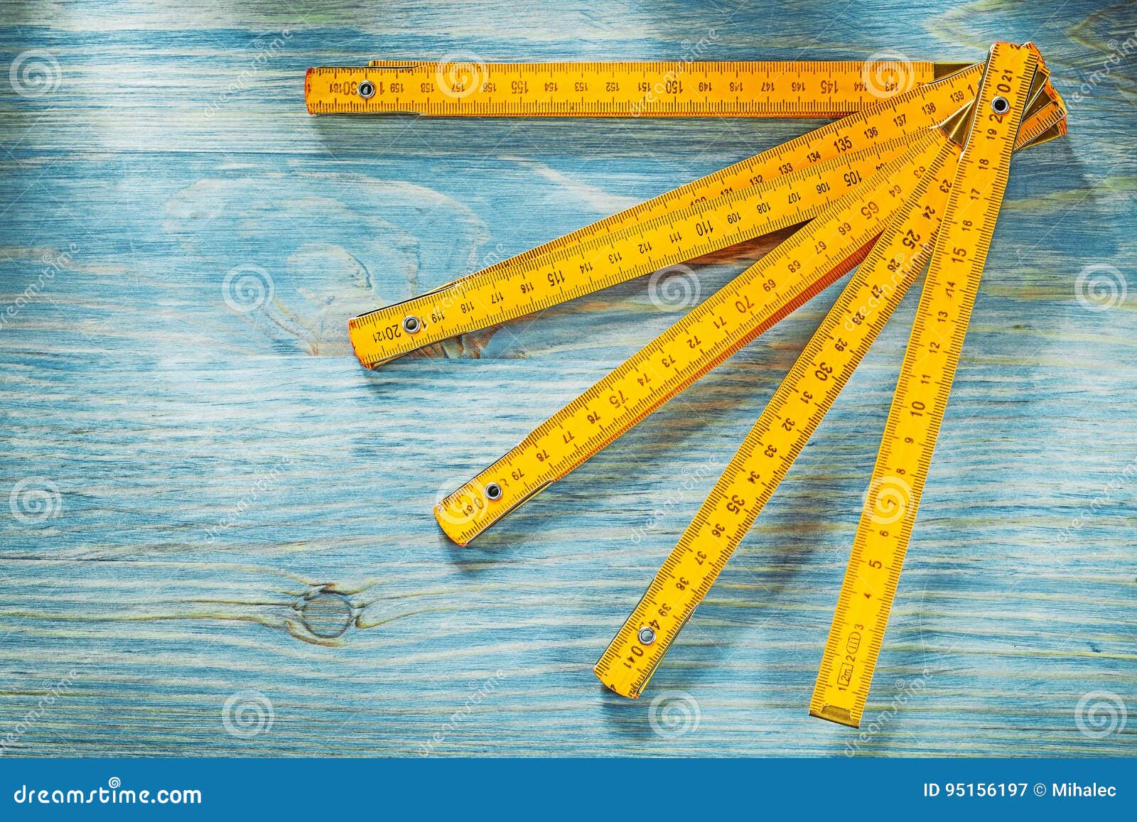 Wooden Meter on Vintage Wood Board Horizontal Version Constructi Stock ...