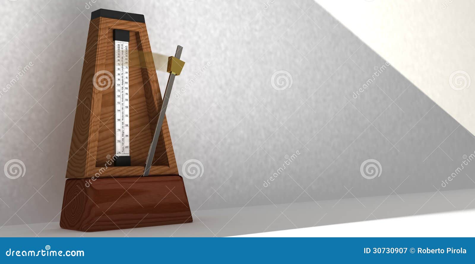 Wooden metronome stock illustration. Illustration of slow - 30730907
