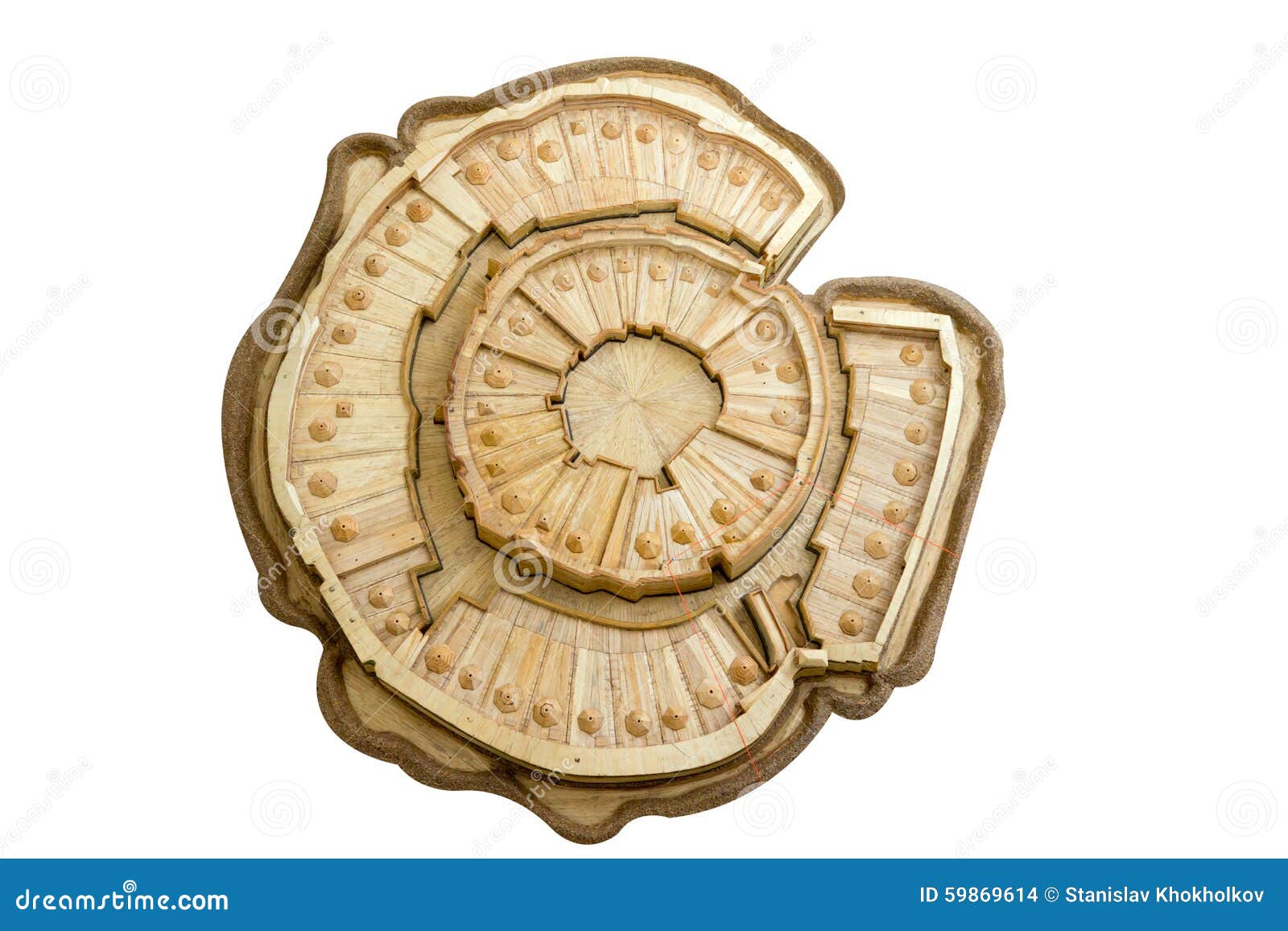 Wooden Model of Ancient City Stock Photo - Image of wood, monument ...