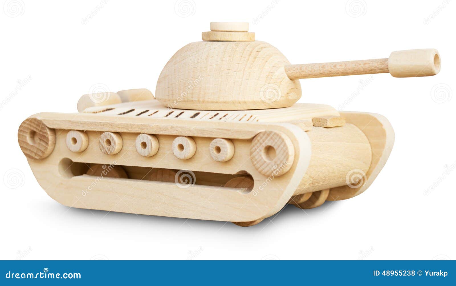 Wooden Model of Tank on the White Background Stock Photo - Image of ...