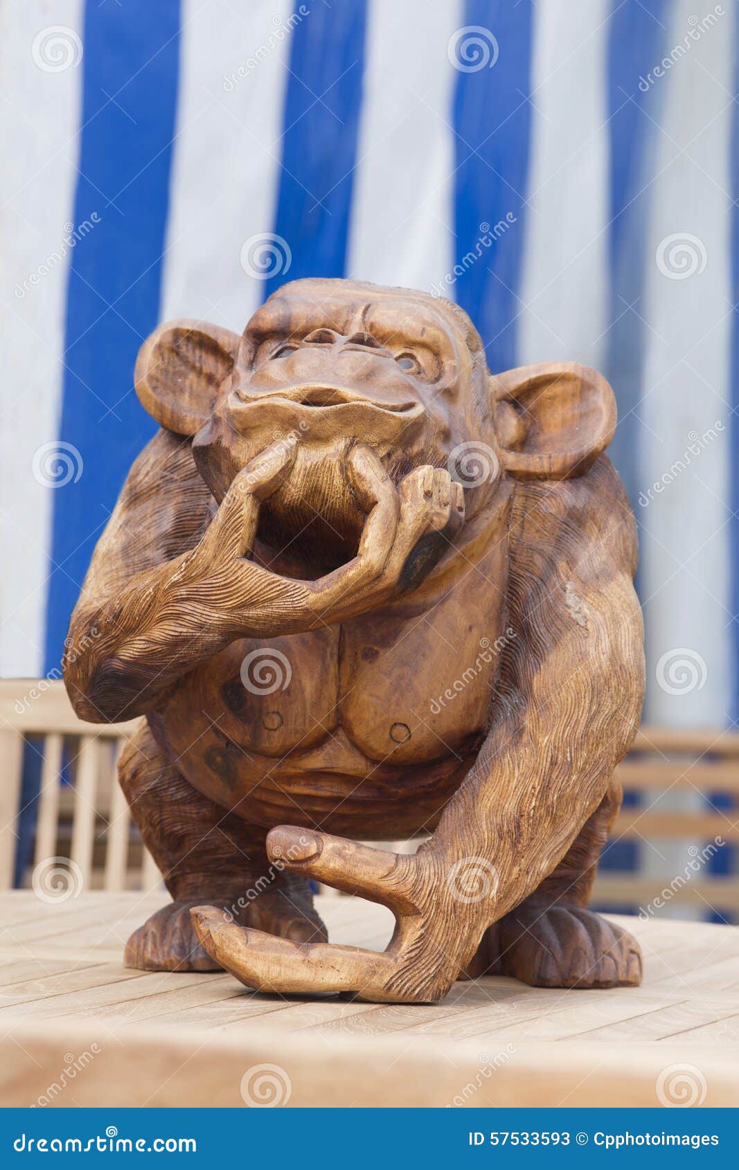 Wooden monkey carving stock image. Image of funny, wood - 57533593