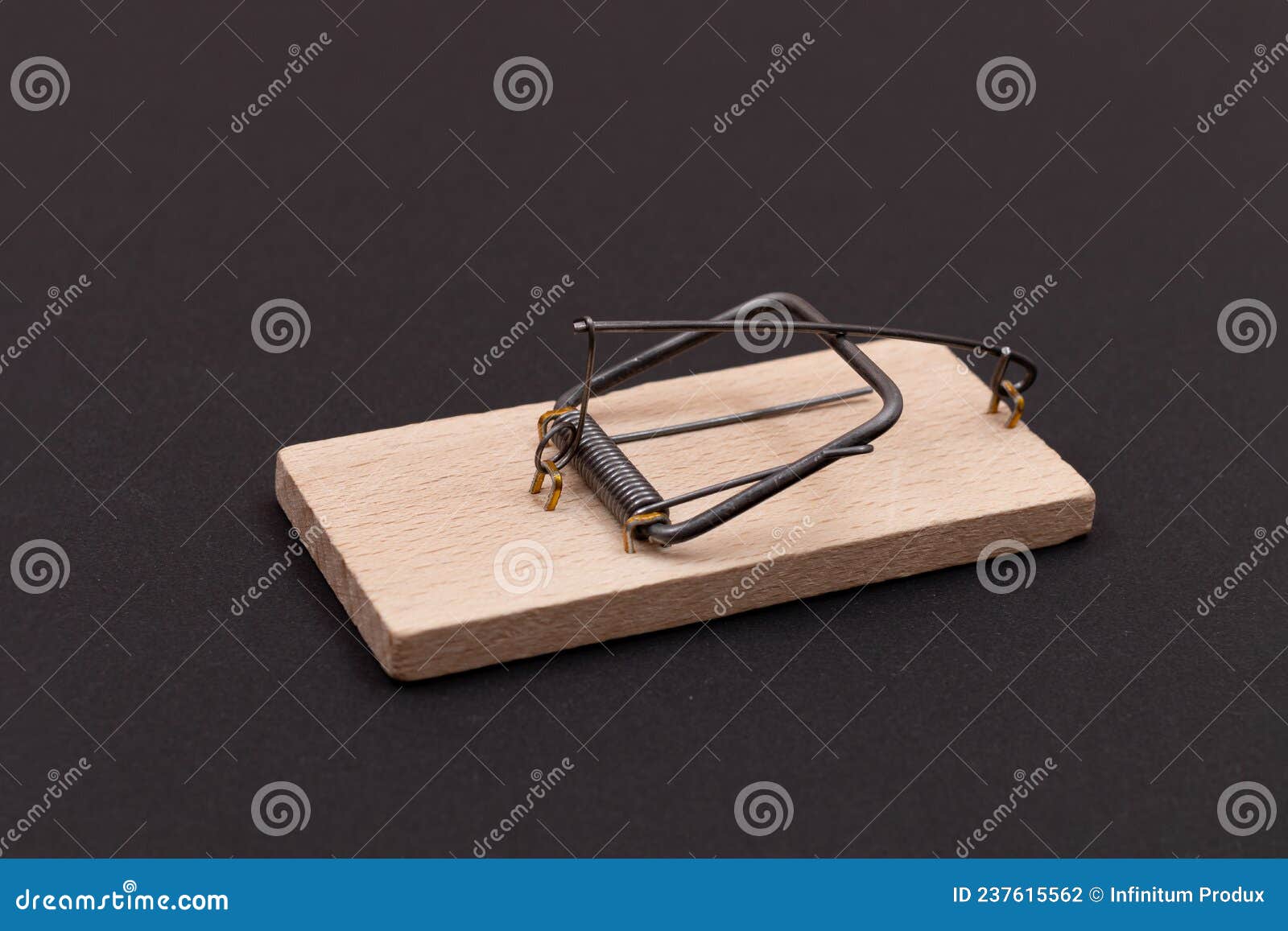 Wooden Mouse Trap. Empty Loaded Mousetrap Stock Photo - Image of trap ...
