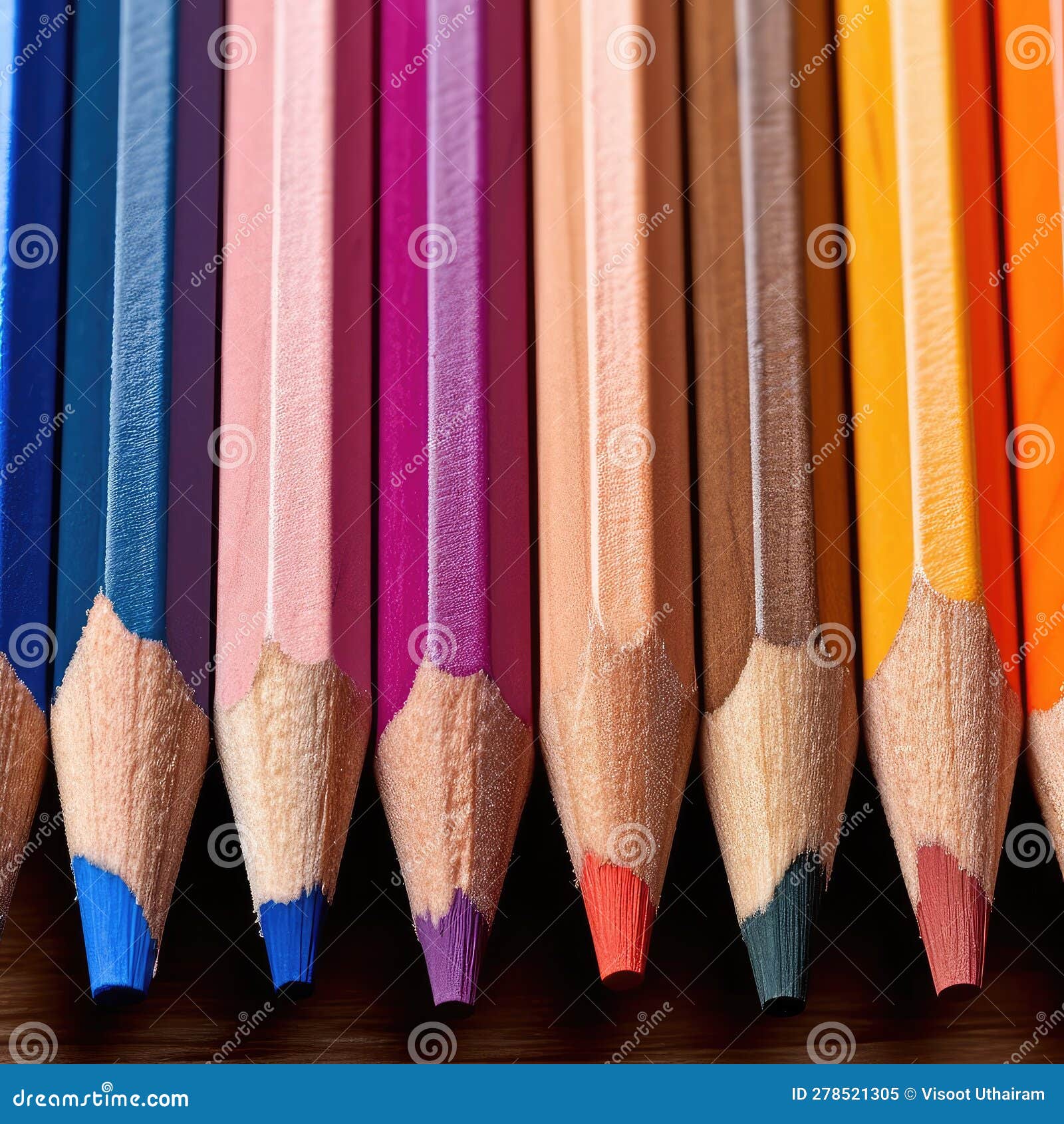 Wooden Multi Colored Pencils,Color Pencils,AI Generated Stock ...