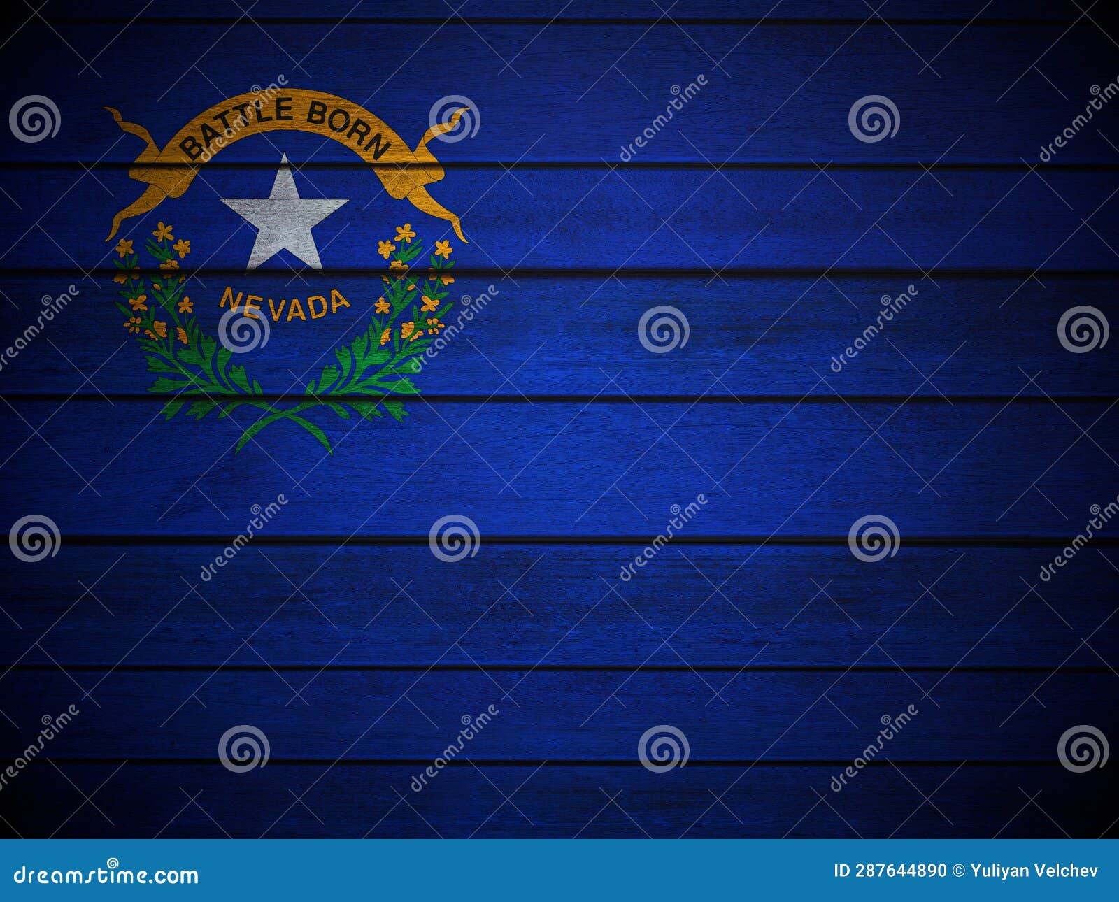 Wooden Nevada flag stock illustration. Illustration of state - 287644890