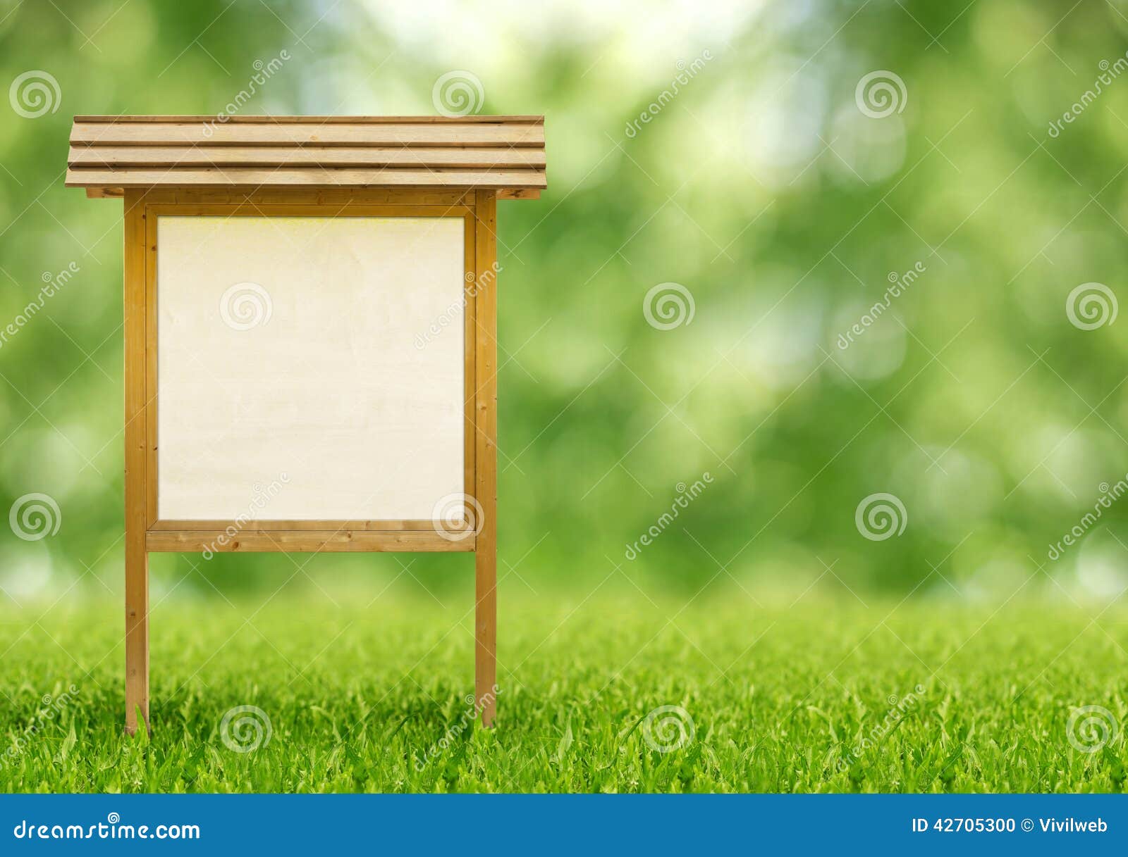 Wooden notice board stock photo. Image of background - 42705300