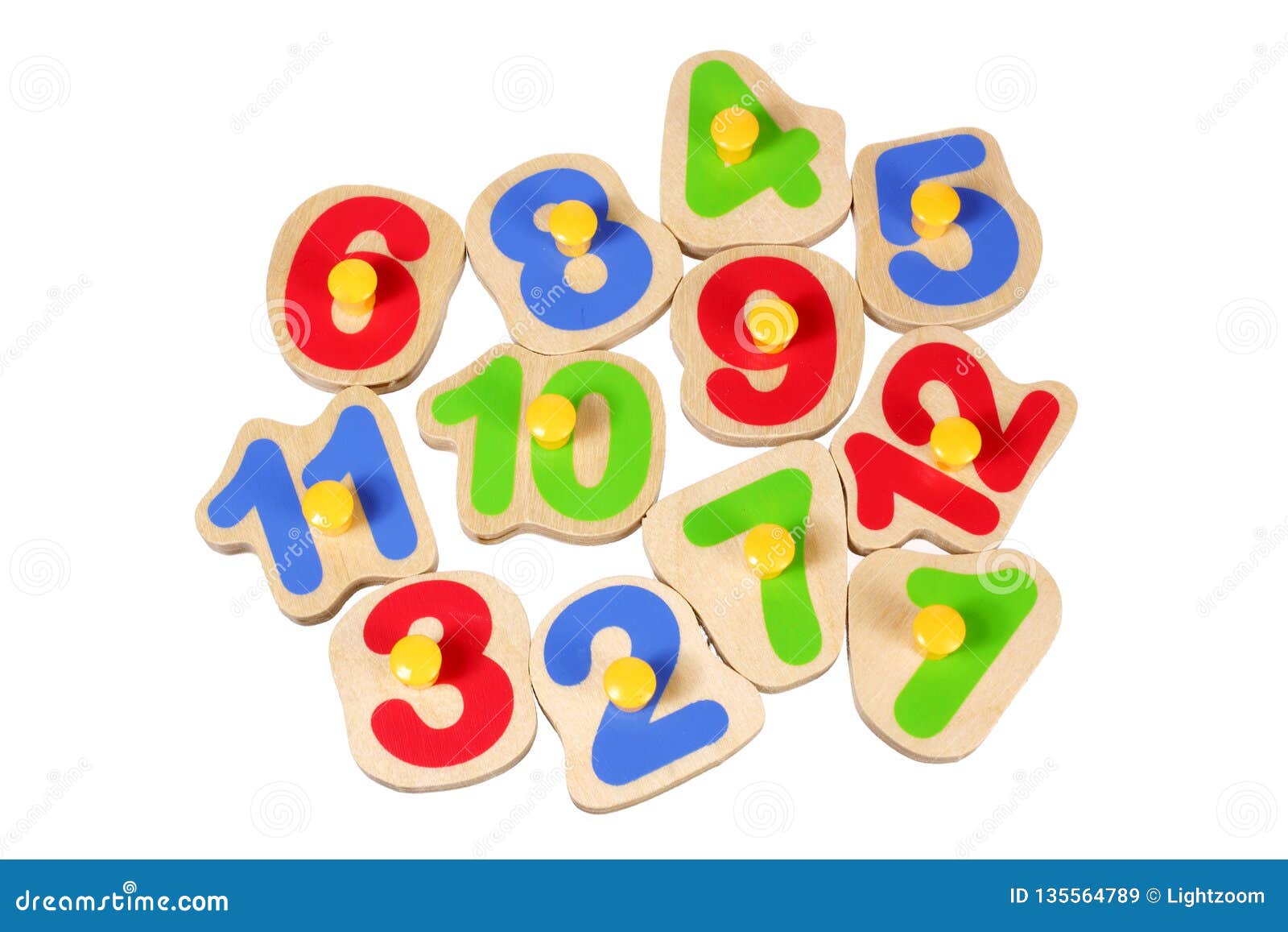 Wooden Numbers stock image. Image of wooden, pieces - 135564789