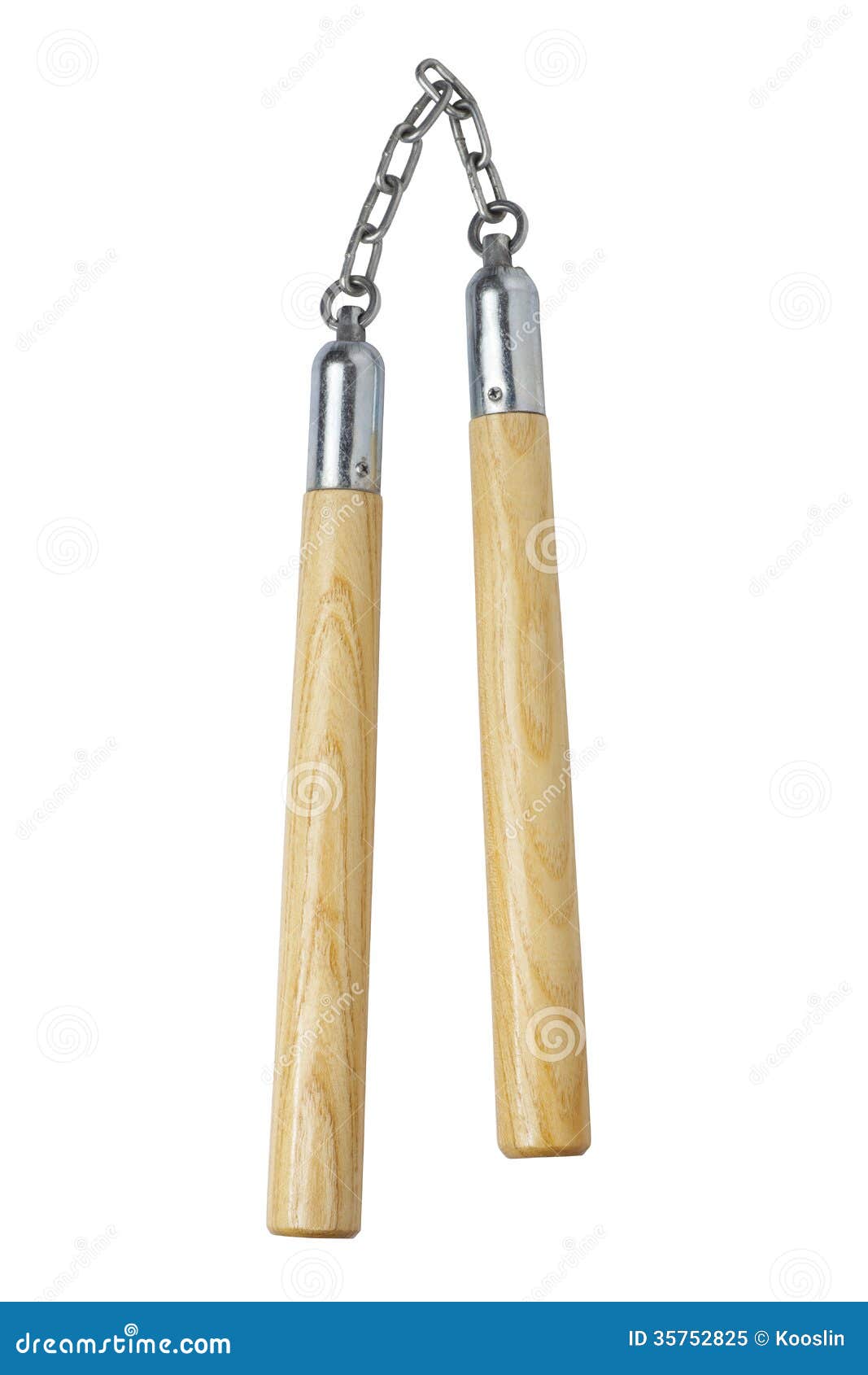 Wooden nunchaku stock image. Image of wood, selfdefense - 35752825