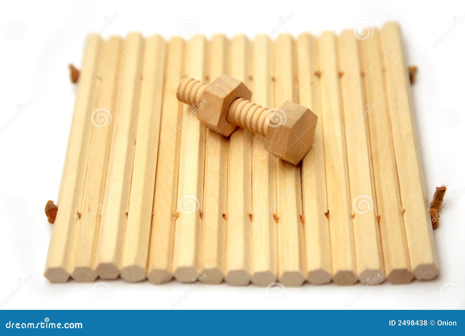 Wooden nut and bolt stock photo. Image of craft, shaped - 2498438