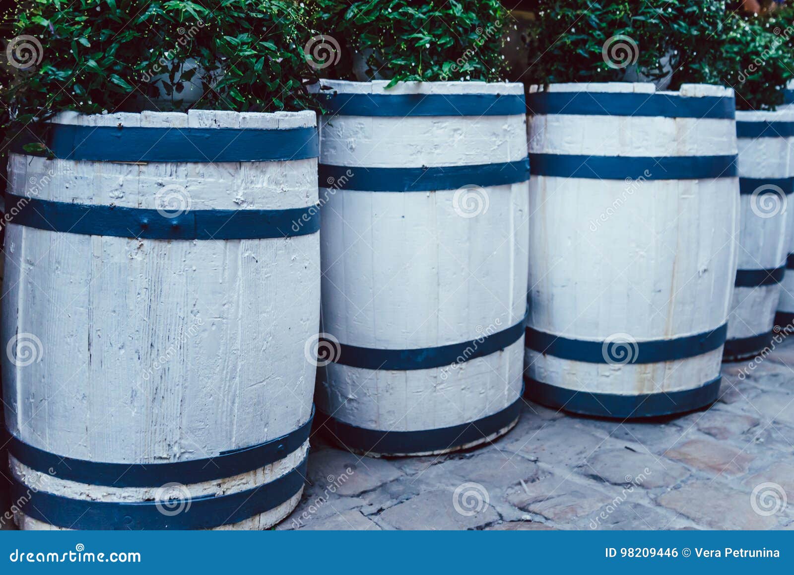 Wooden oak barrel outside stock photo. Image of industry - 98209446