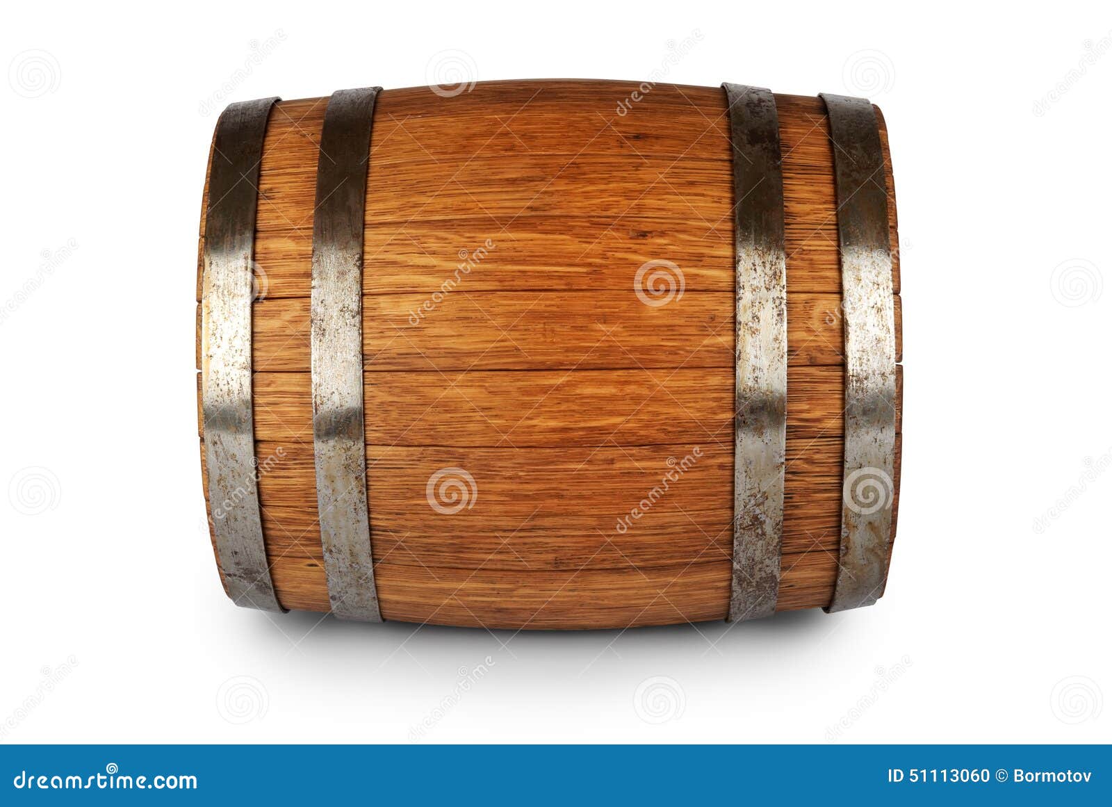 Wooden Oak Barrel on White Background Stock Photo - Image of barrel ...