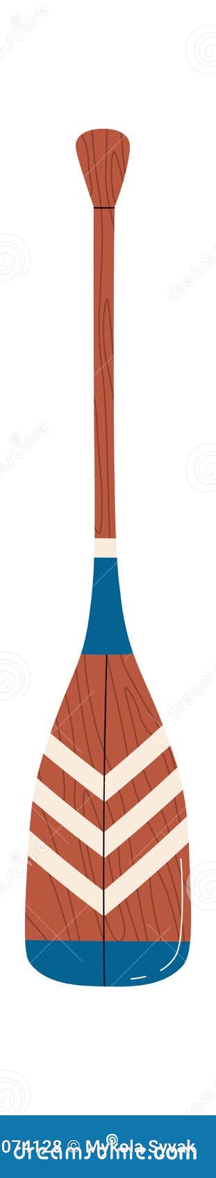 Wooden Oar for Boat stock vector. Illustration of oars - 273074128