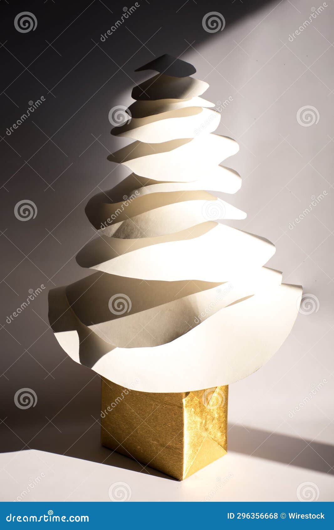 A Wooden Object that Has Been Folded into a Tree Shape Stock ...