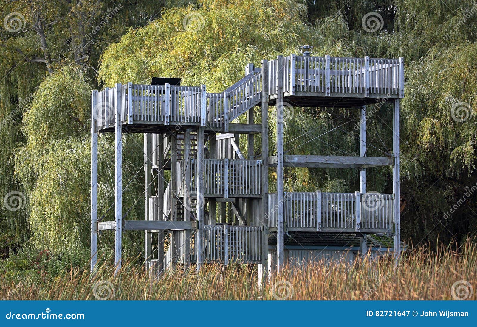 Wooden Observation Platform Stock Image - Image of national, wood: 82721647