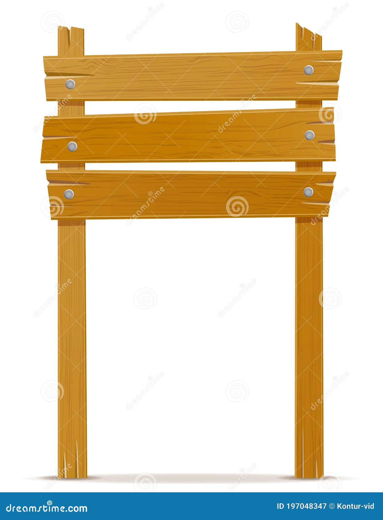 Wooden Old Retro Vintage Board Empty Template for Design Vector ...