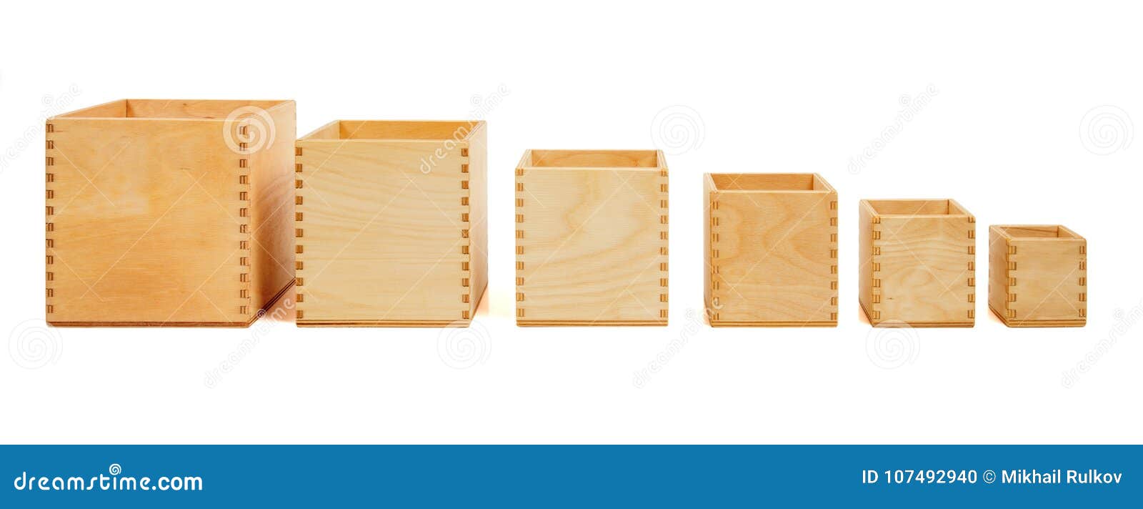 Wooden open boxes stock photo. Image of studio, child - 107492940