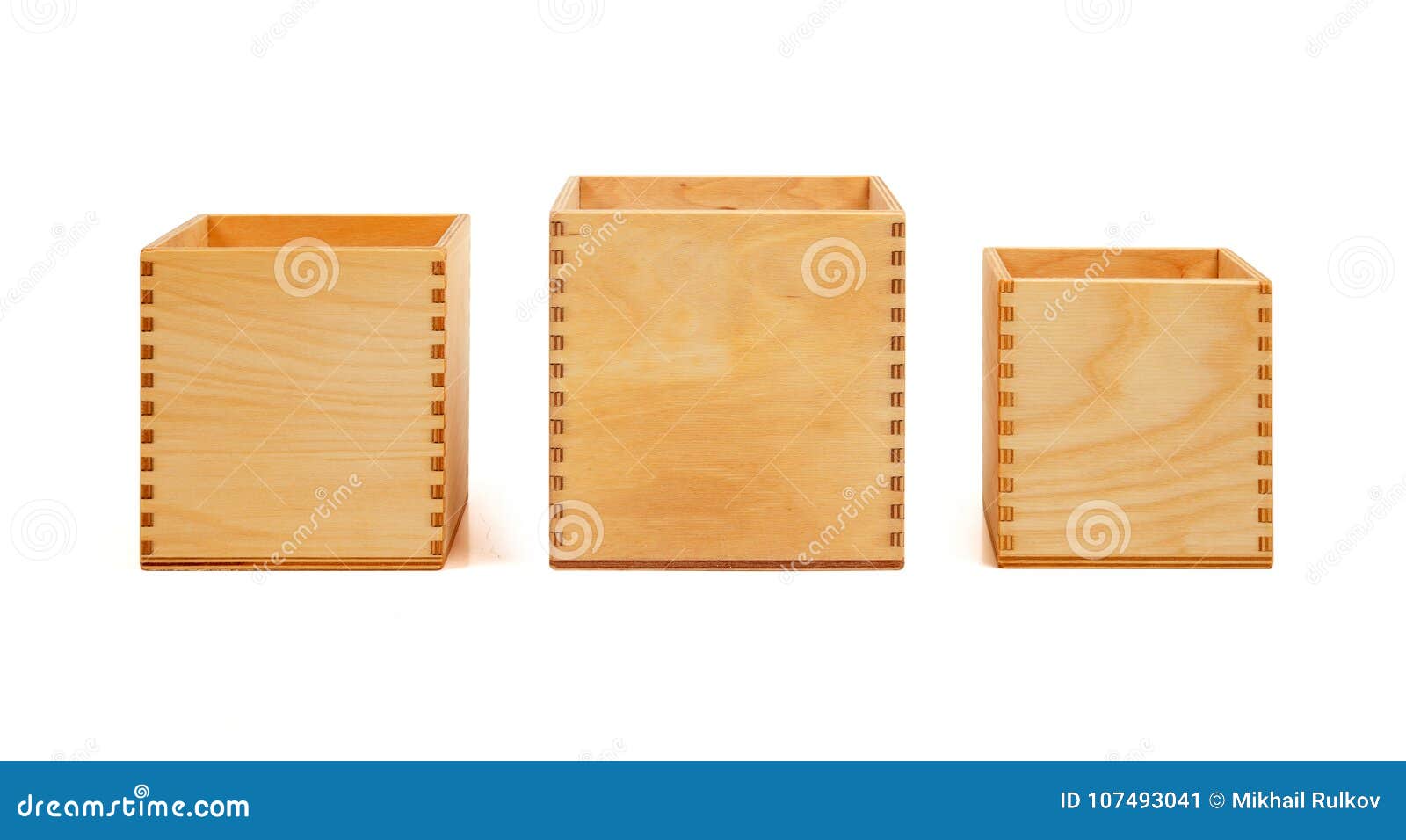 Wooden open boxes stock image. Image of container, cubes - 107493041