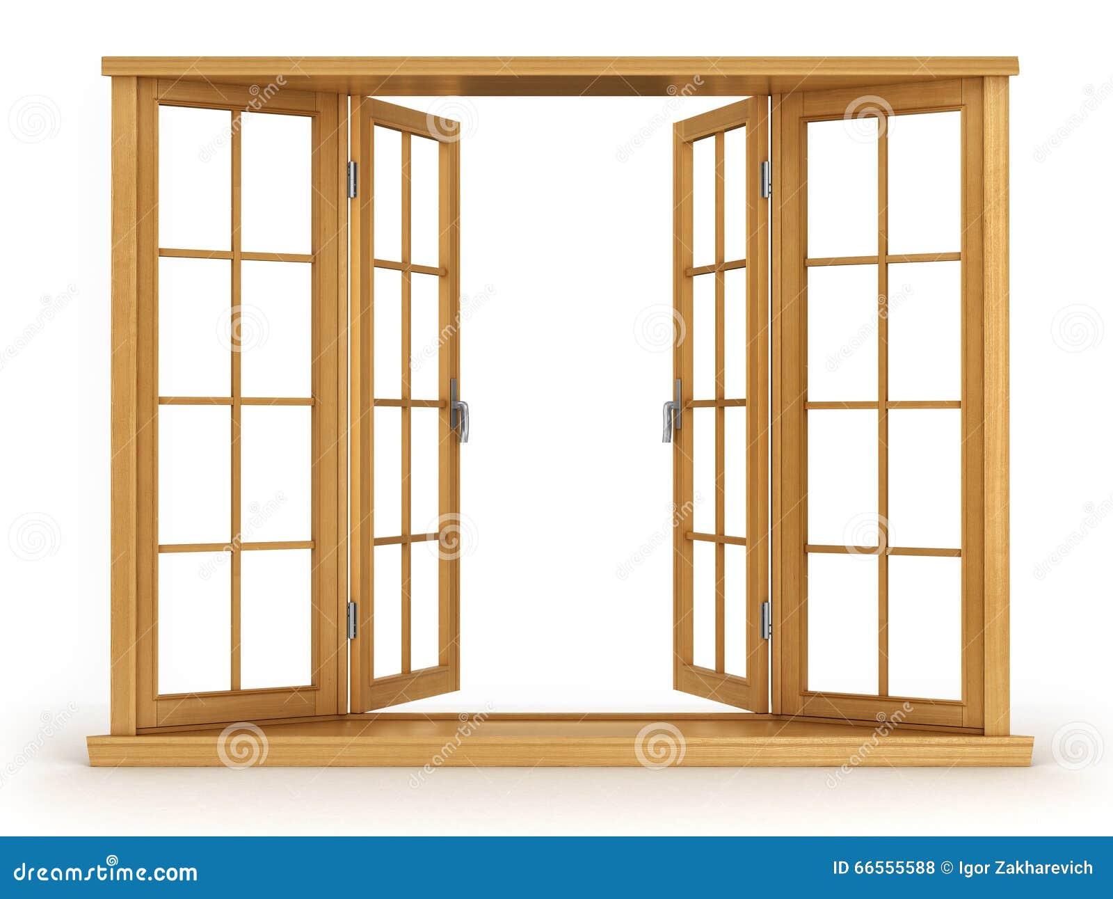 Wooden open window stock illustration. Illustration of knot - 66555588