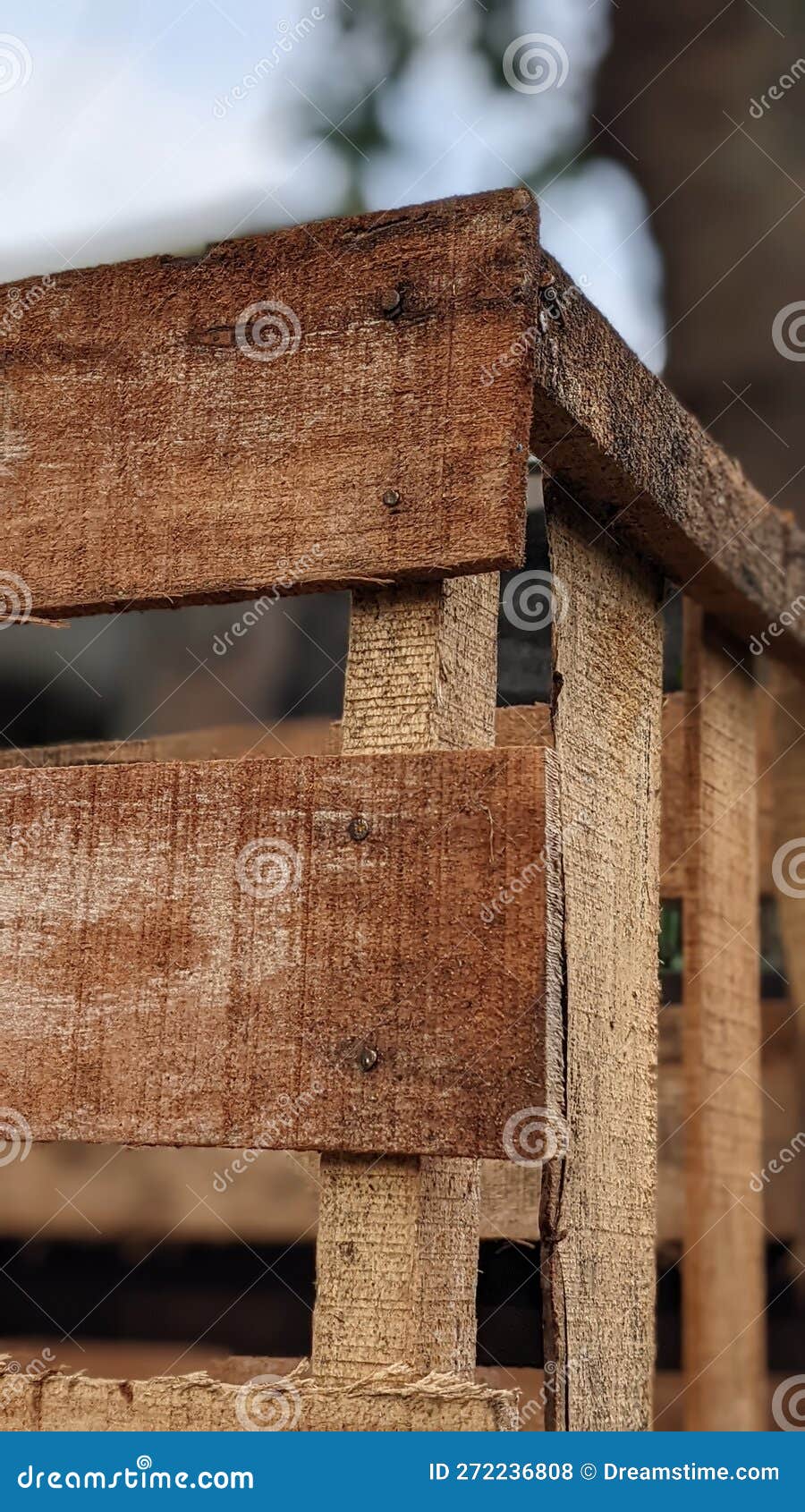 Wooden Packing Box for Shipping Package Stock Photo - Image of iron ...