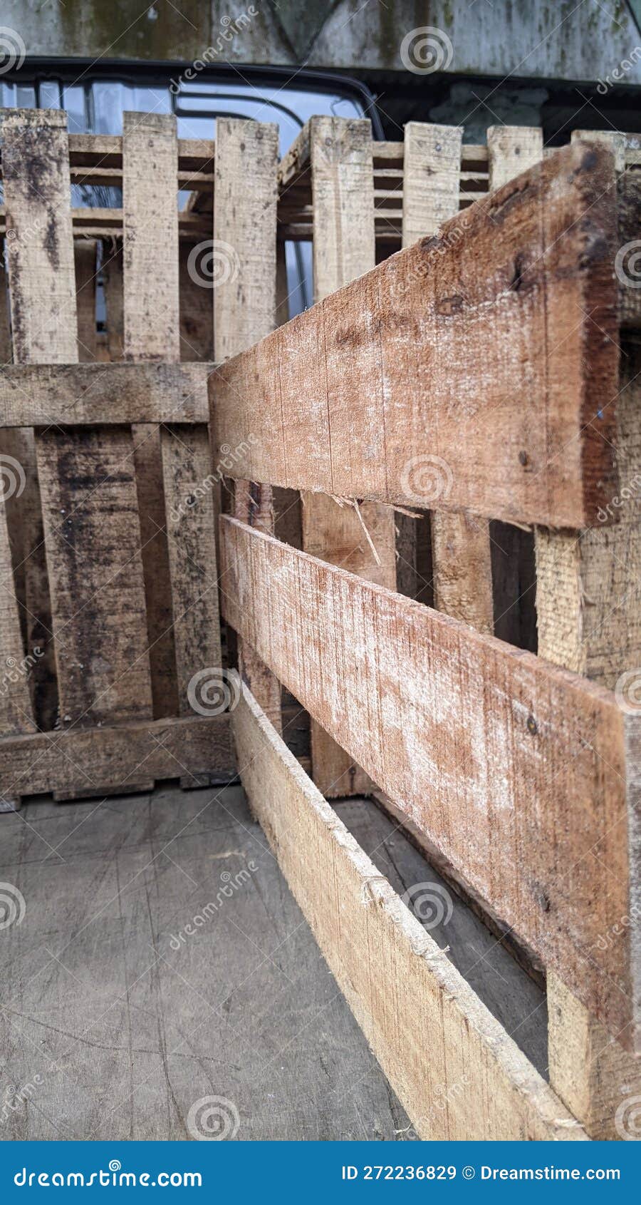 Wooden Packing Box for Shipping Package Stock Image - Image of building ...