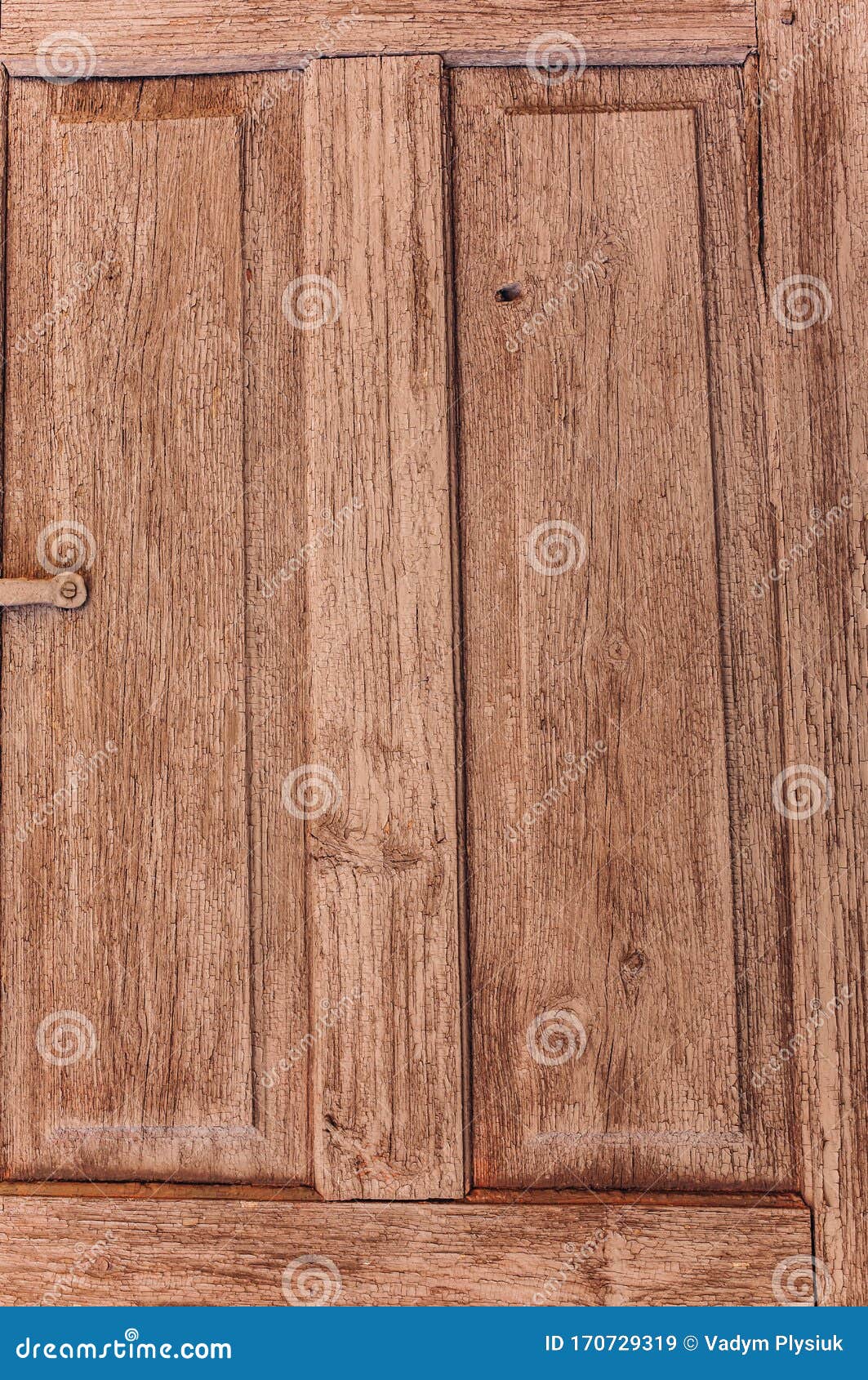 Wooden Painted Vertical Planks Background. Old Rustic Door Texture ...