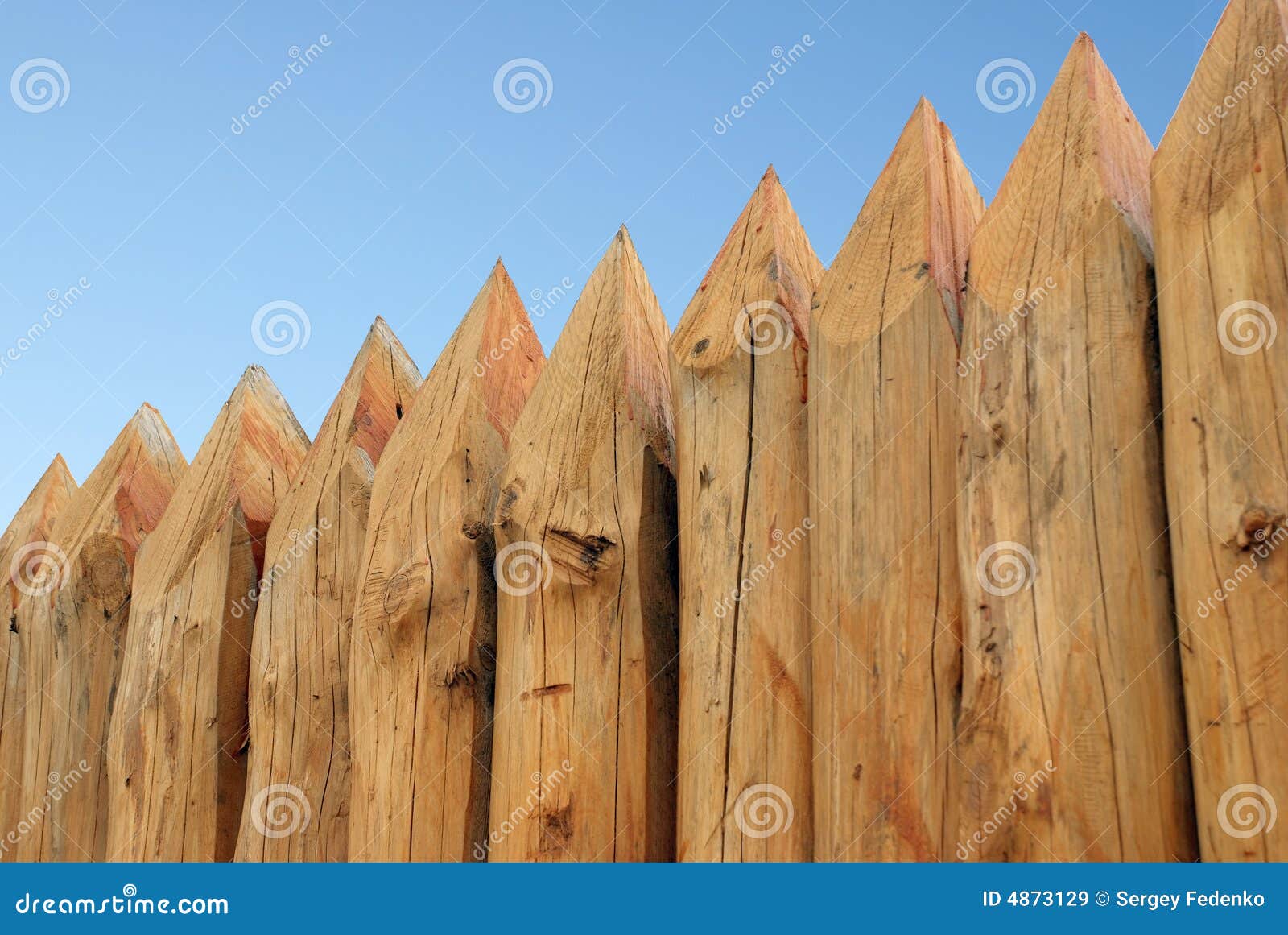 Wooden Paling Picture. Image: 4873129