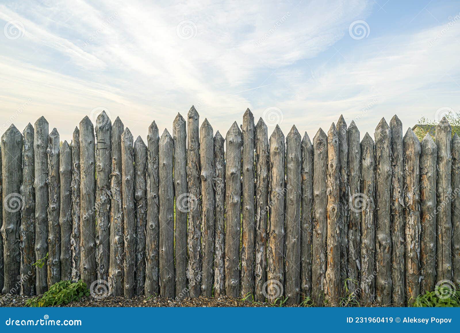 Wooden Palisade Fencing Royalty-Free Stock Image | CartoonDealer.com ...
