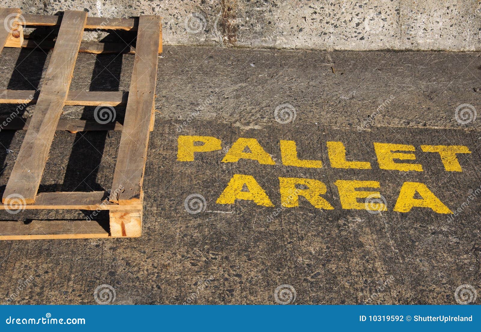 Wooden Pallet Area Freight Outside Stock Photo - Image of design ...