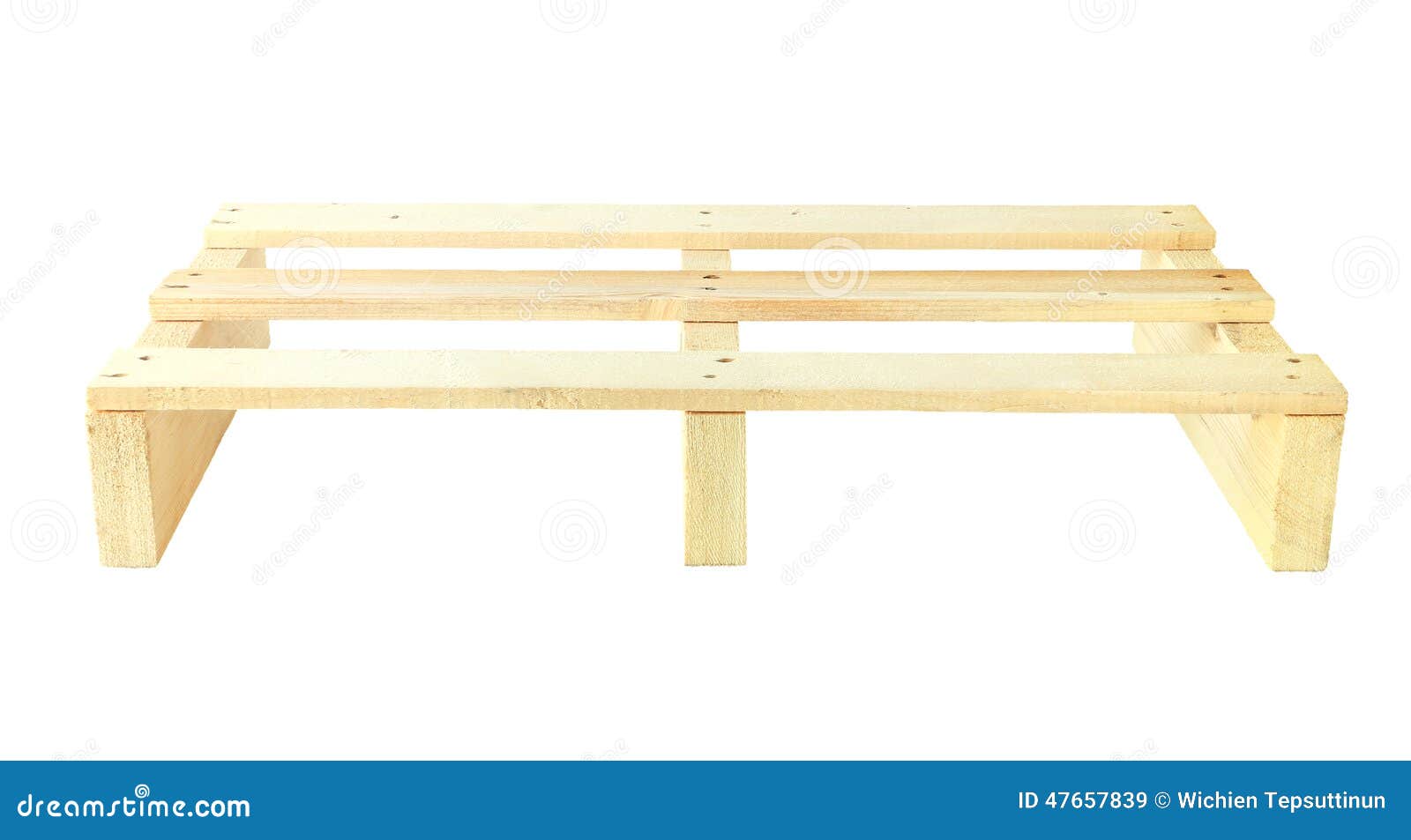 Wooden Pallet Front View Isolated on White Background Stock Image ...