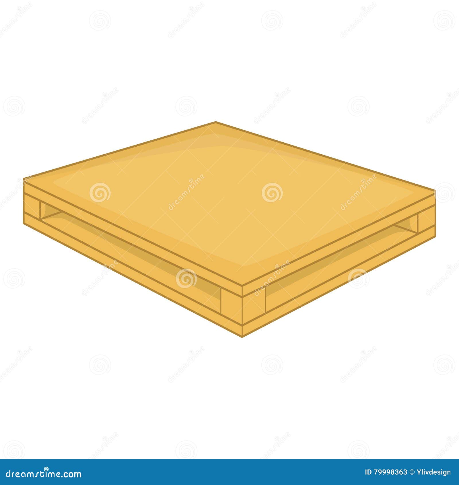 Wooden Pallet Icon, Cartoon Style Stock Vector - Illustration of ...